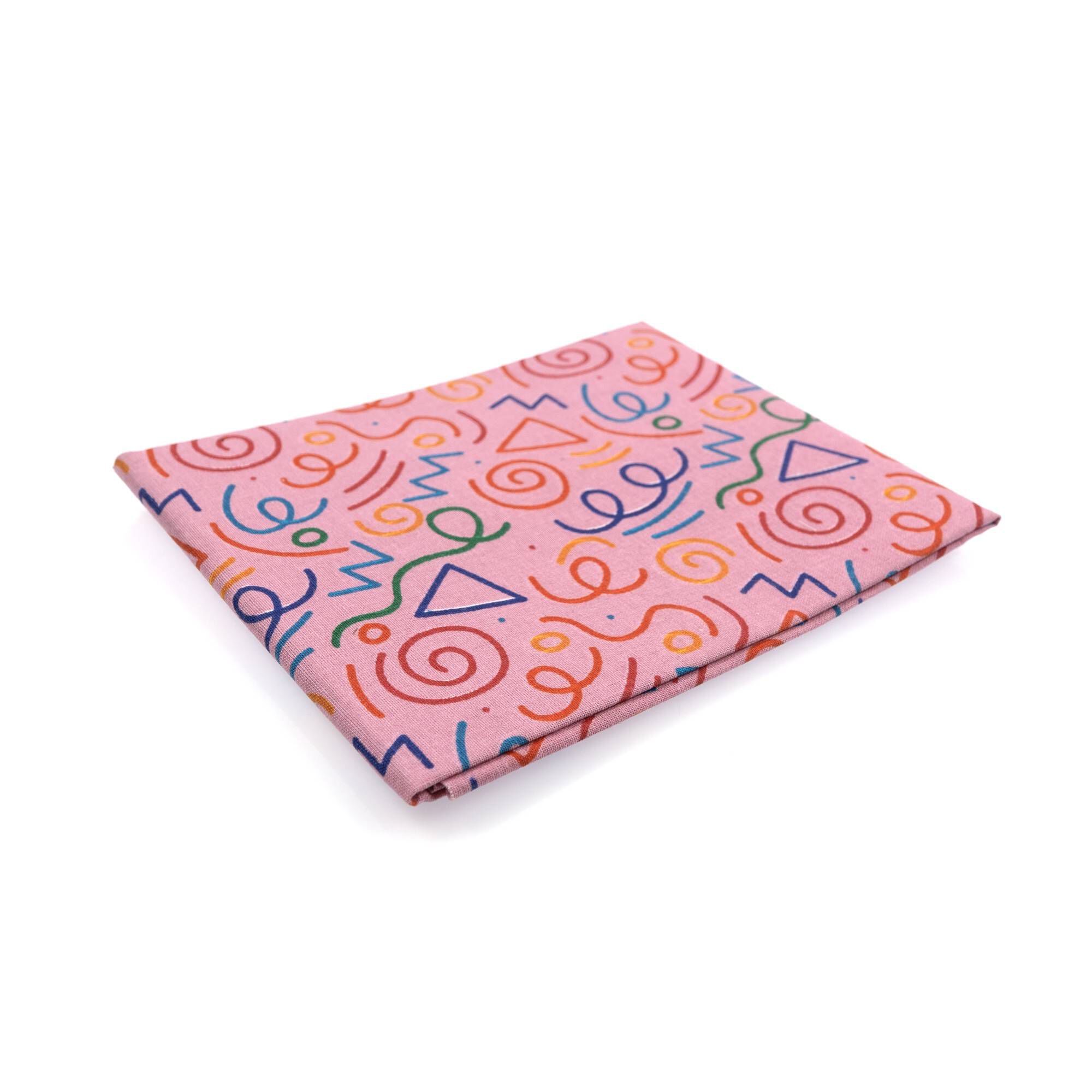 Pink Rainbow Squiggle Single Cotton Fat Quarter | Hobbycraft