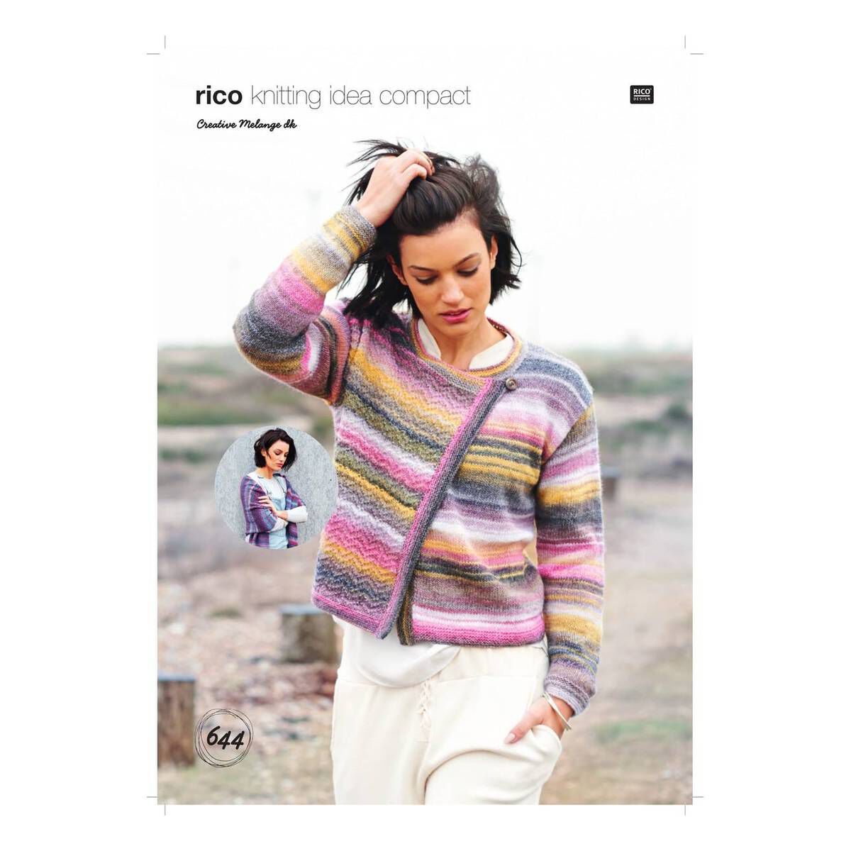 Rico Creative Melange DK Jacket and Shawl Digital Pattern 644 | Hobbycraft