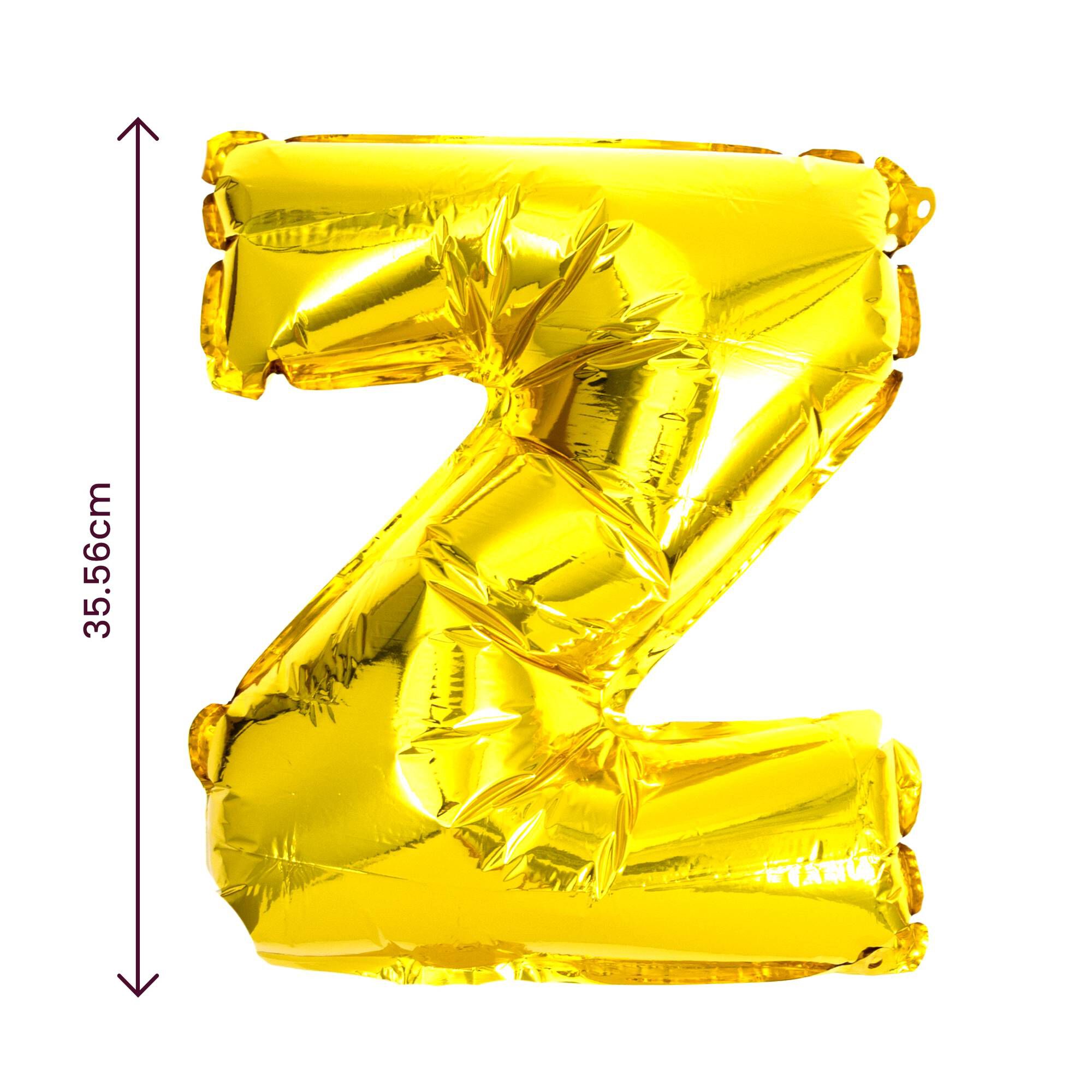 Gold Foil Letter Z Balloon | Hobbycraft