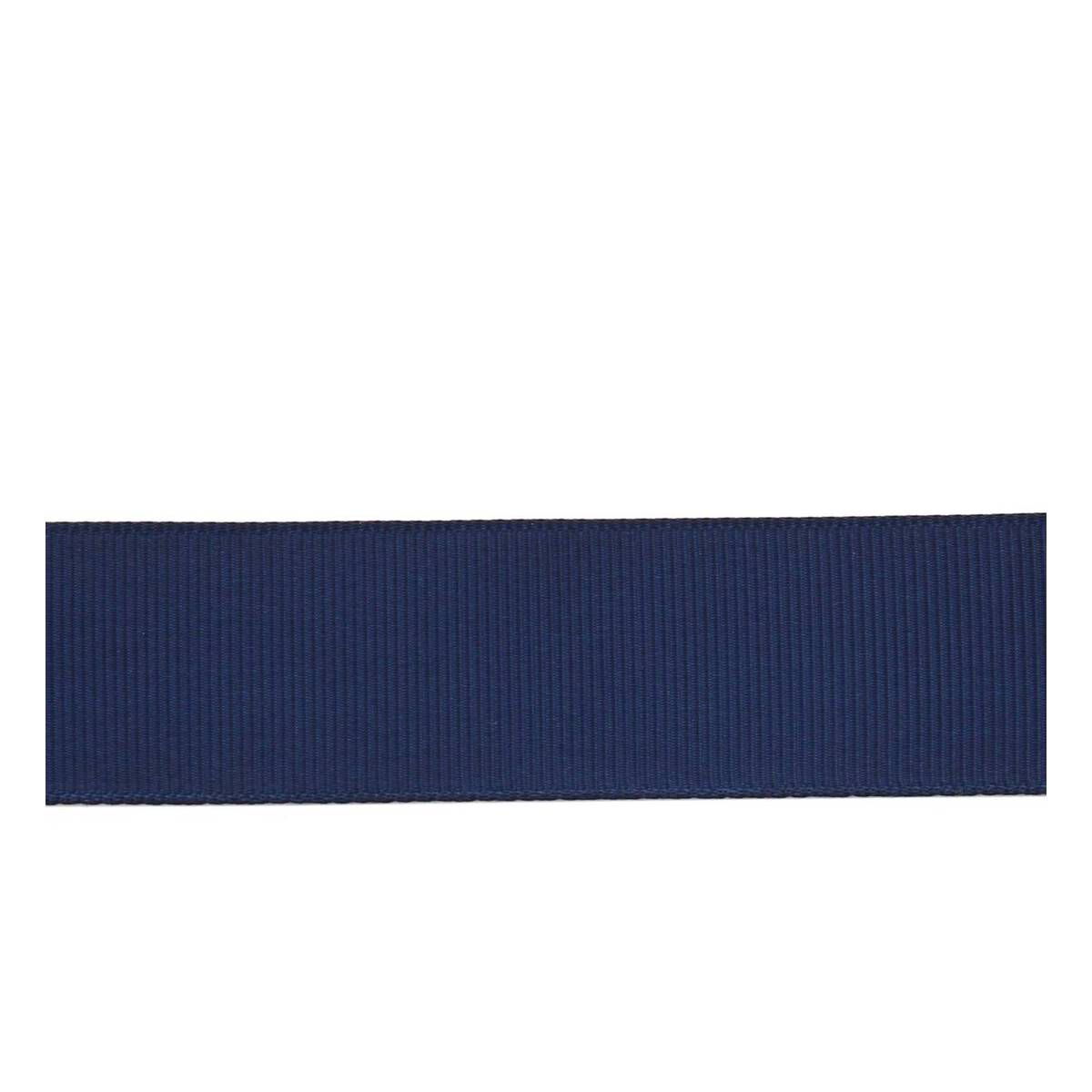 Navy Blue Grosgrain Ribbon 25mm x 5m | Hobbycraft