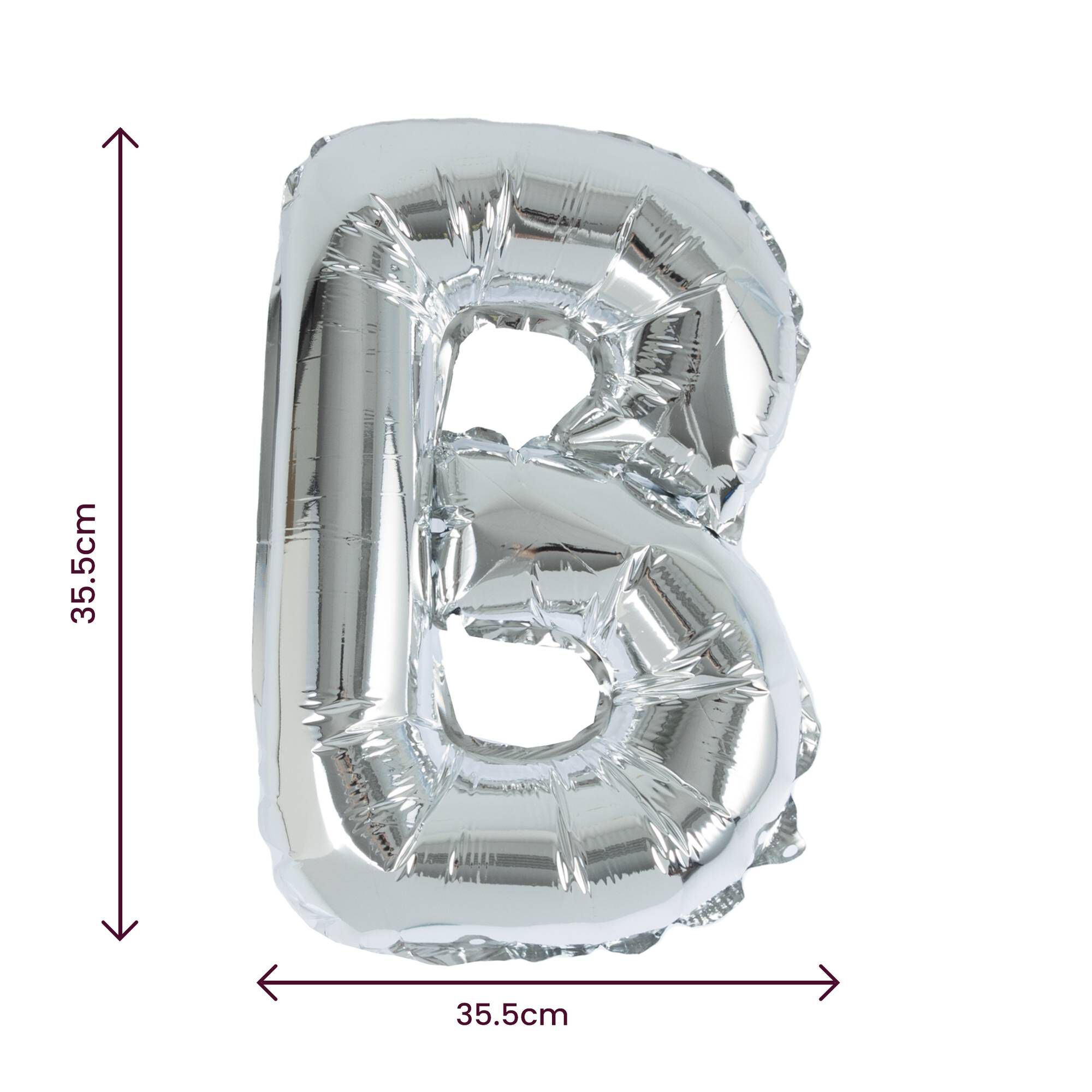 Silver Foil Letter B Balloon | Hobbycraft