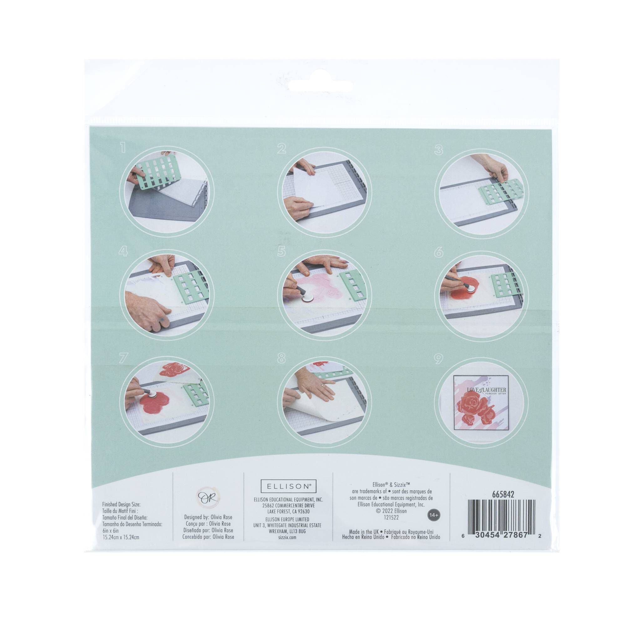 Sizzix Textile Layered Stencils 4 Pack | Hobbycraft