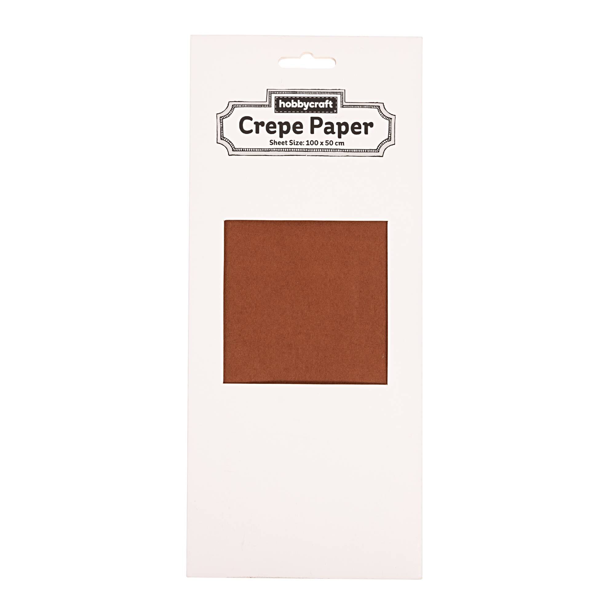 Brown Crepe Paper 100cm x 50cm | Hobbycraft