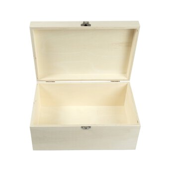 Wooden Storage Box 30cm x 20cm x 13cm | Hobbycraft