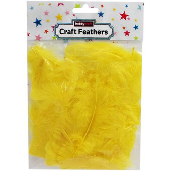 Yellow Craft Feathers 5g | Hobbycraft