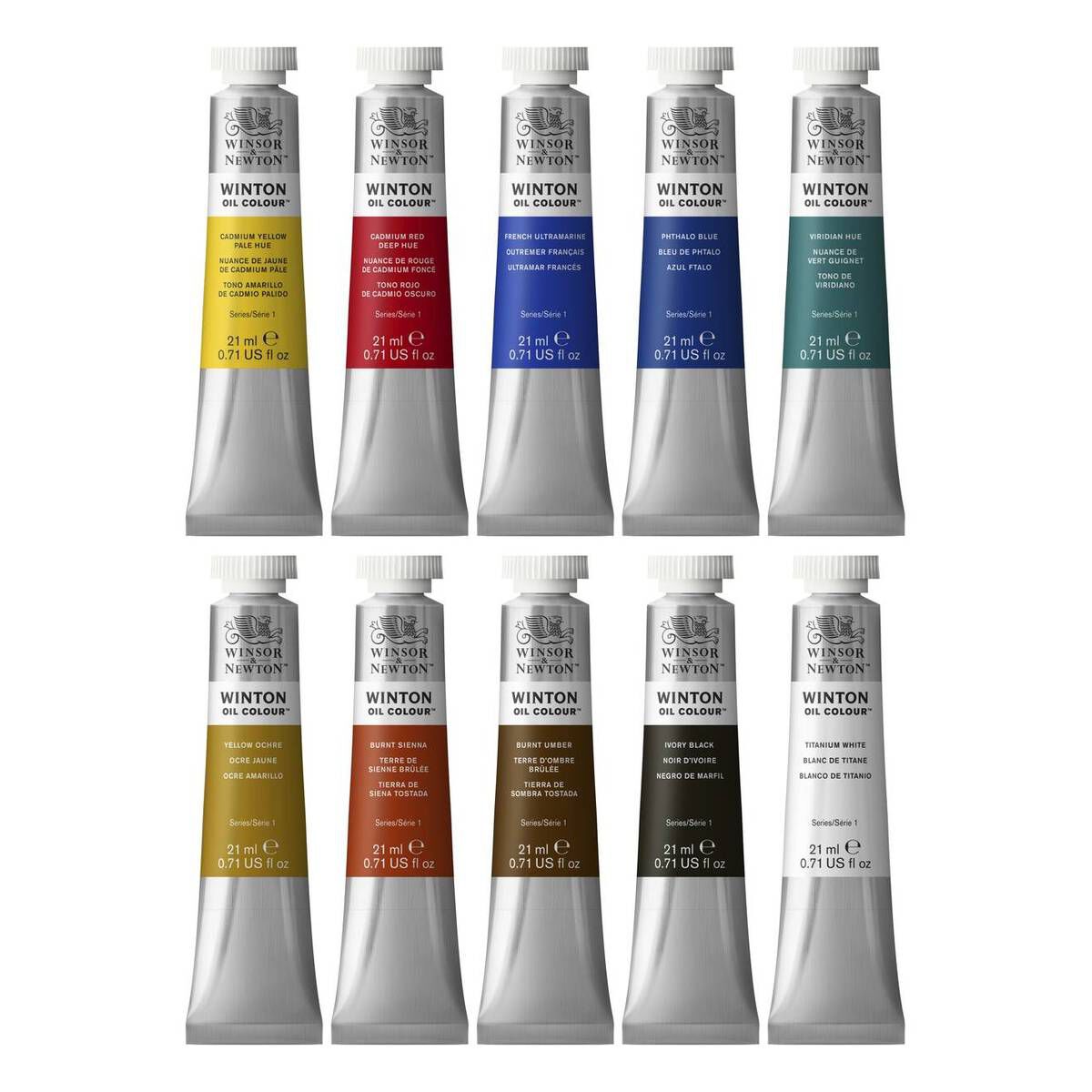 Winsor & Newton Oil Colour Tubes 21ml 10 Pack | Hobbycraft