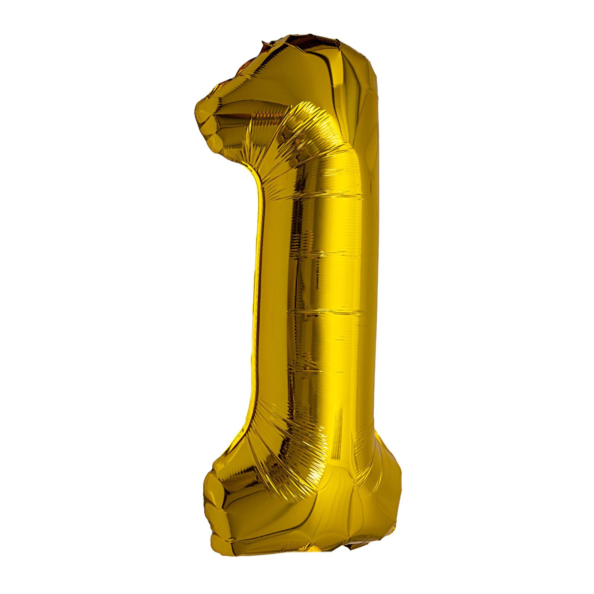 Extra Large Gold Foil Number 1 Balloon | Hobbycraft