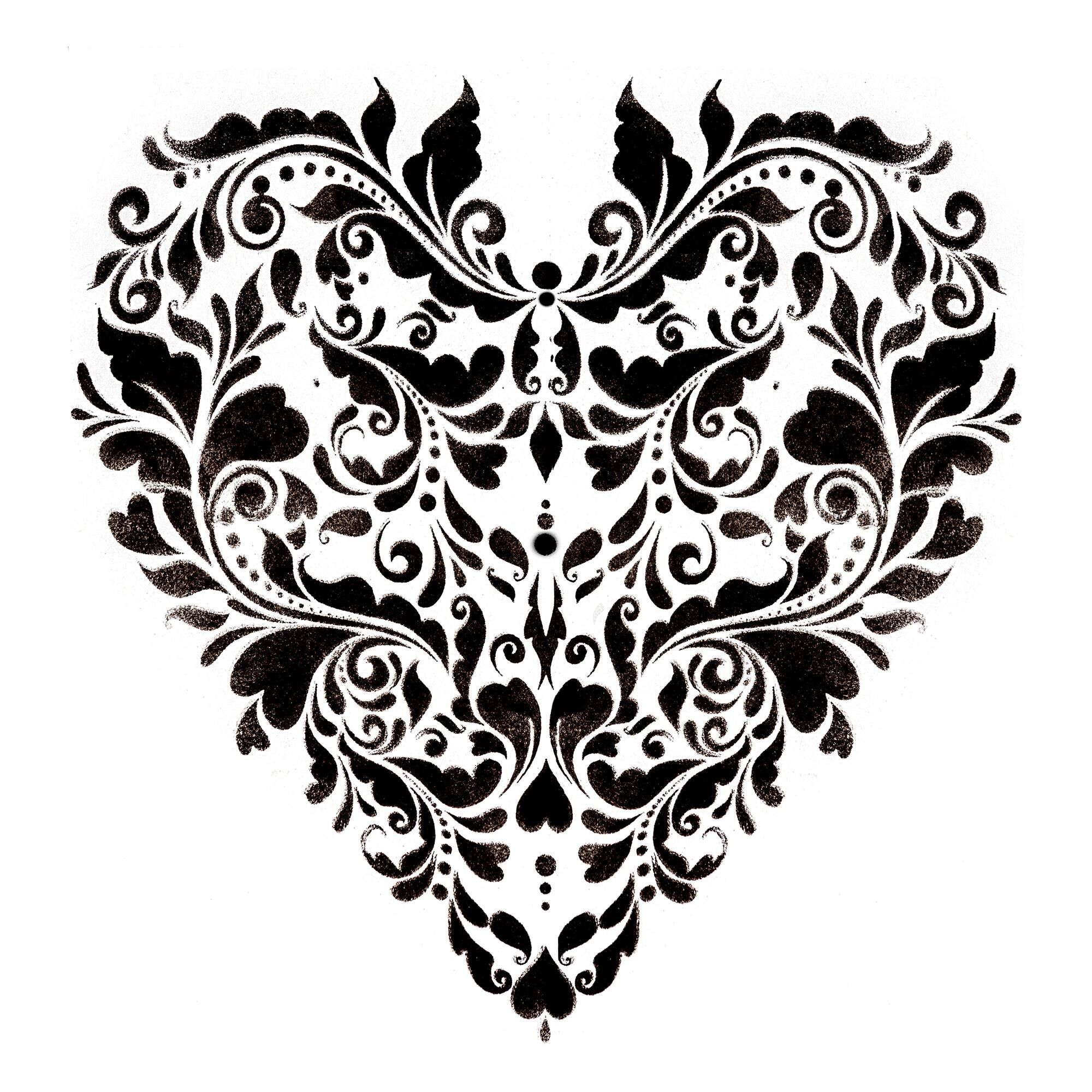 Filigree Heart Stencil 25cm x 25cm | Hobbycraft