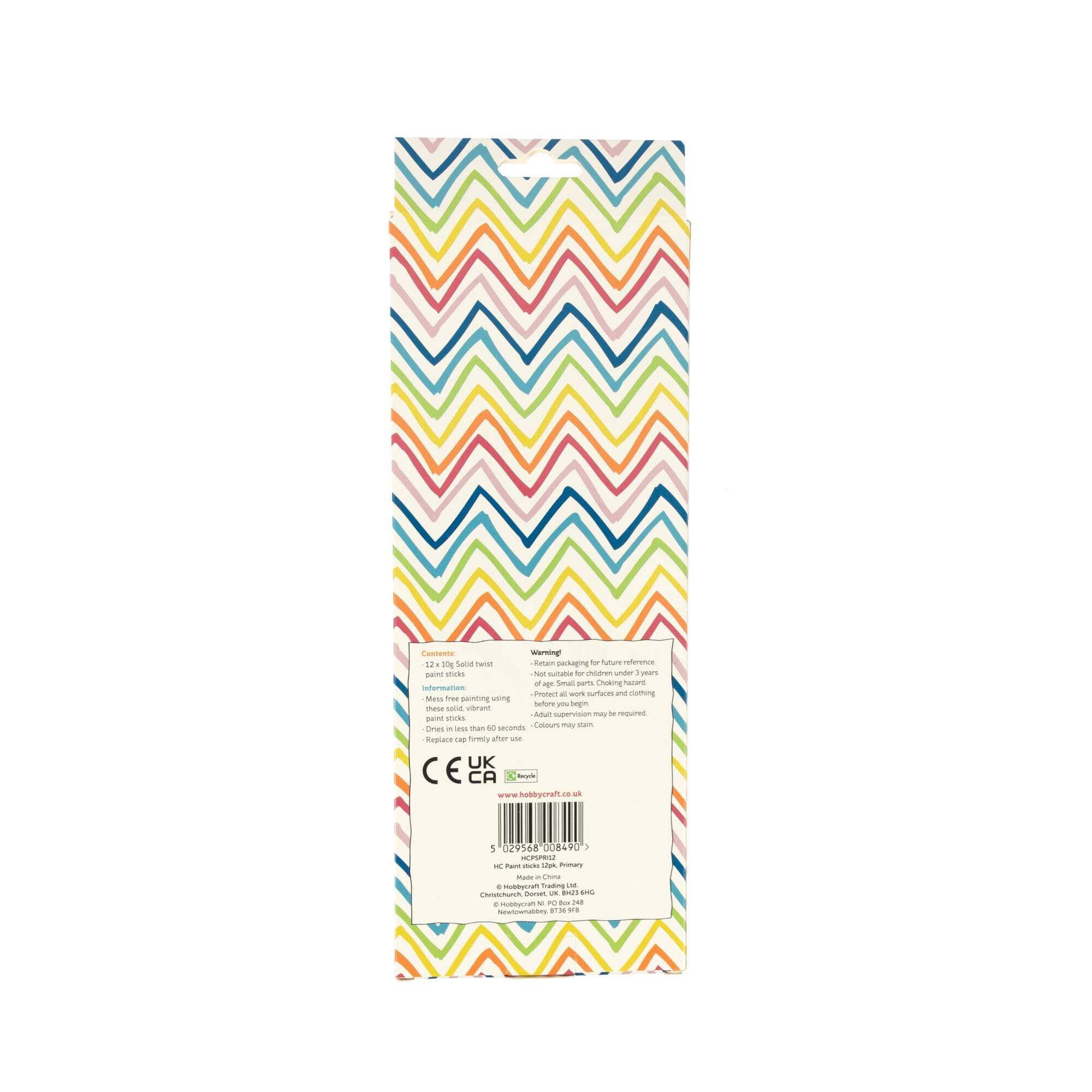 Assorted Paint Sticks 12 Pack | Hobbycraft