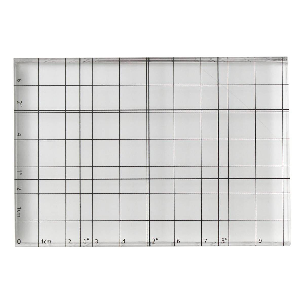 Clear Acrylic Printing Block 10cm x 7cm | Hobbycraft