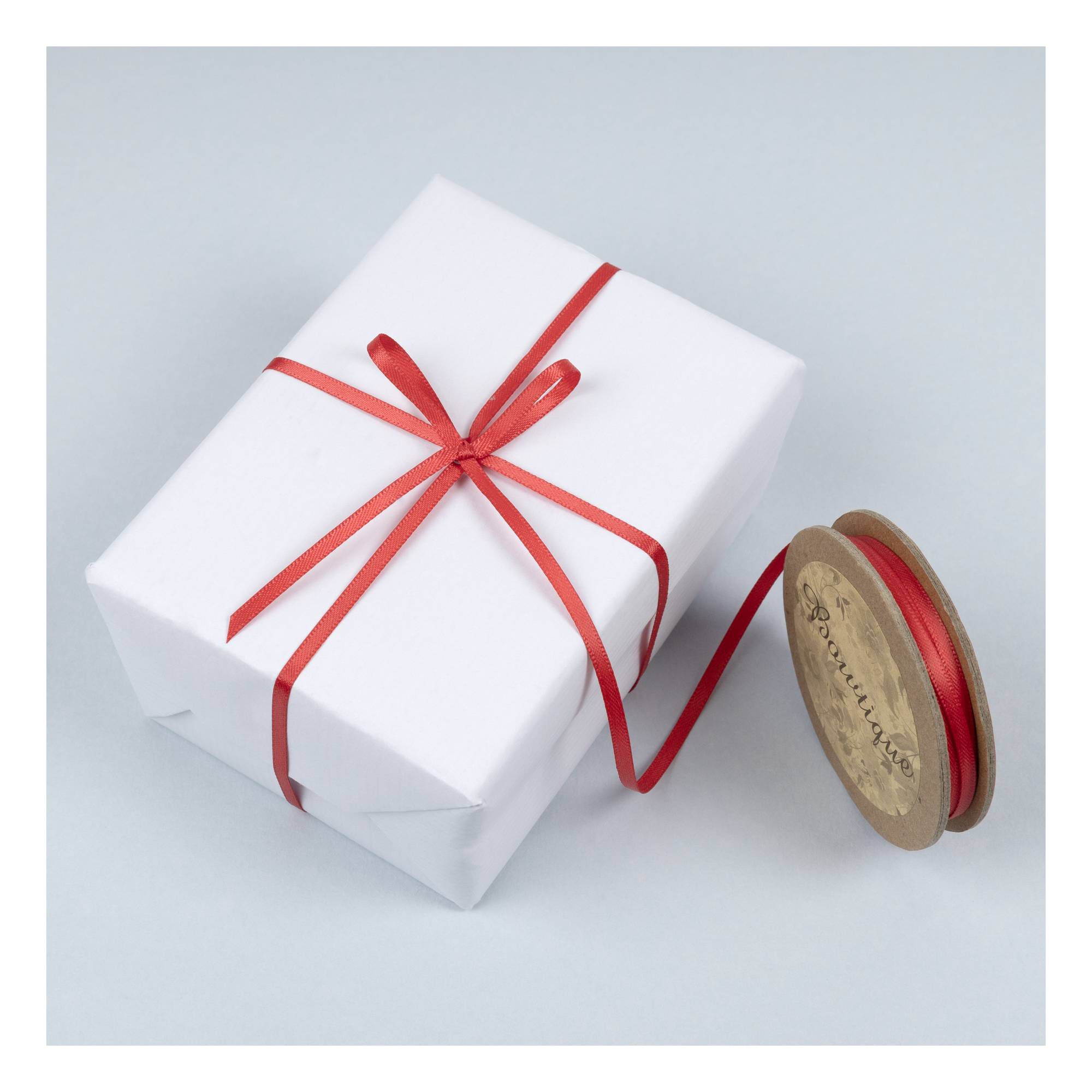 Poppy Red Double-Faced Satin Ribbon 3mm x 5m | Hobbycraft