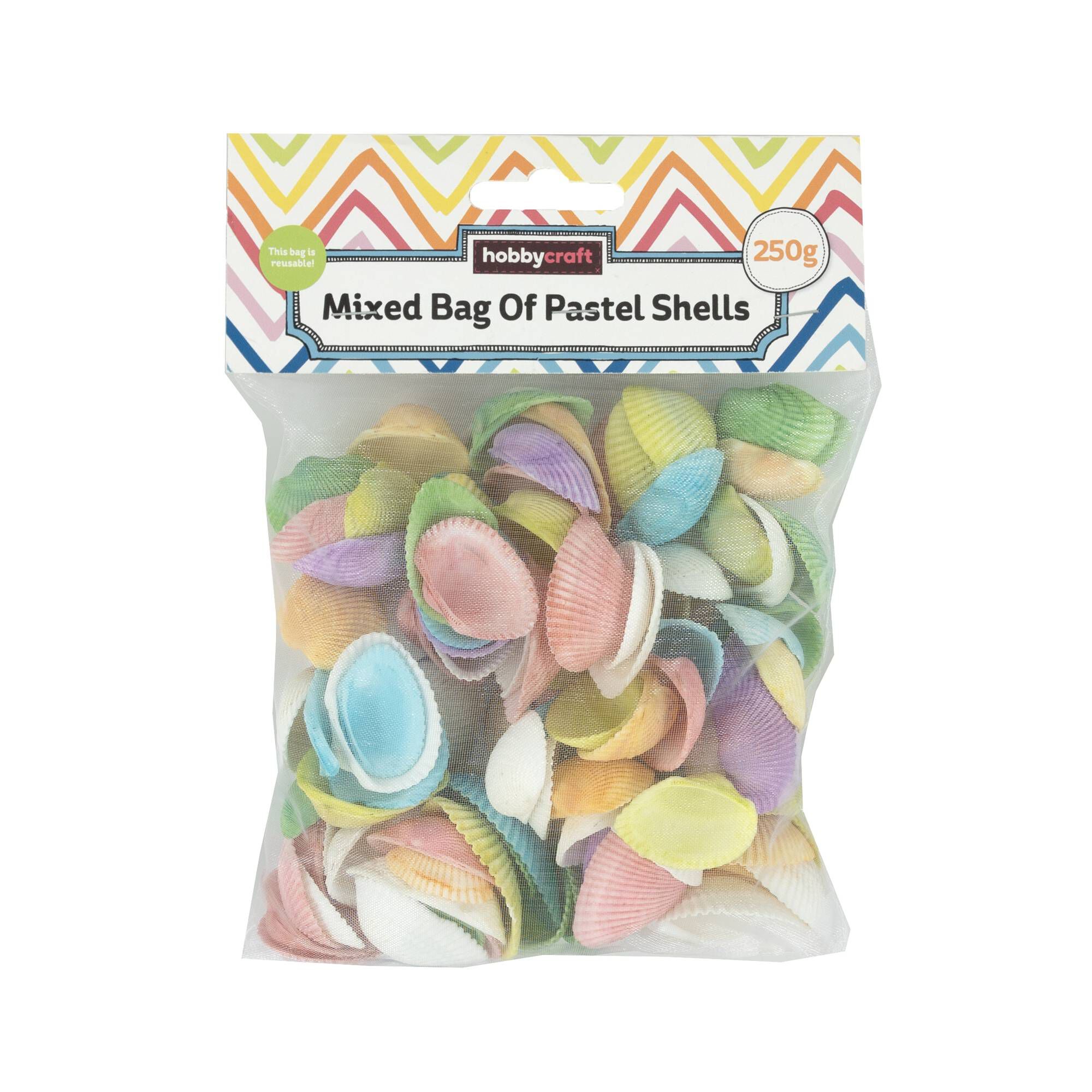 Mixed Bag of Pastel Shells 250g | Hobbycraft
