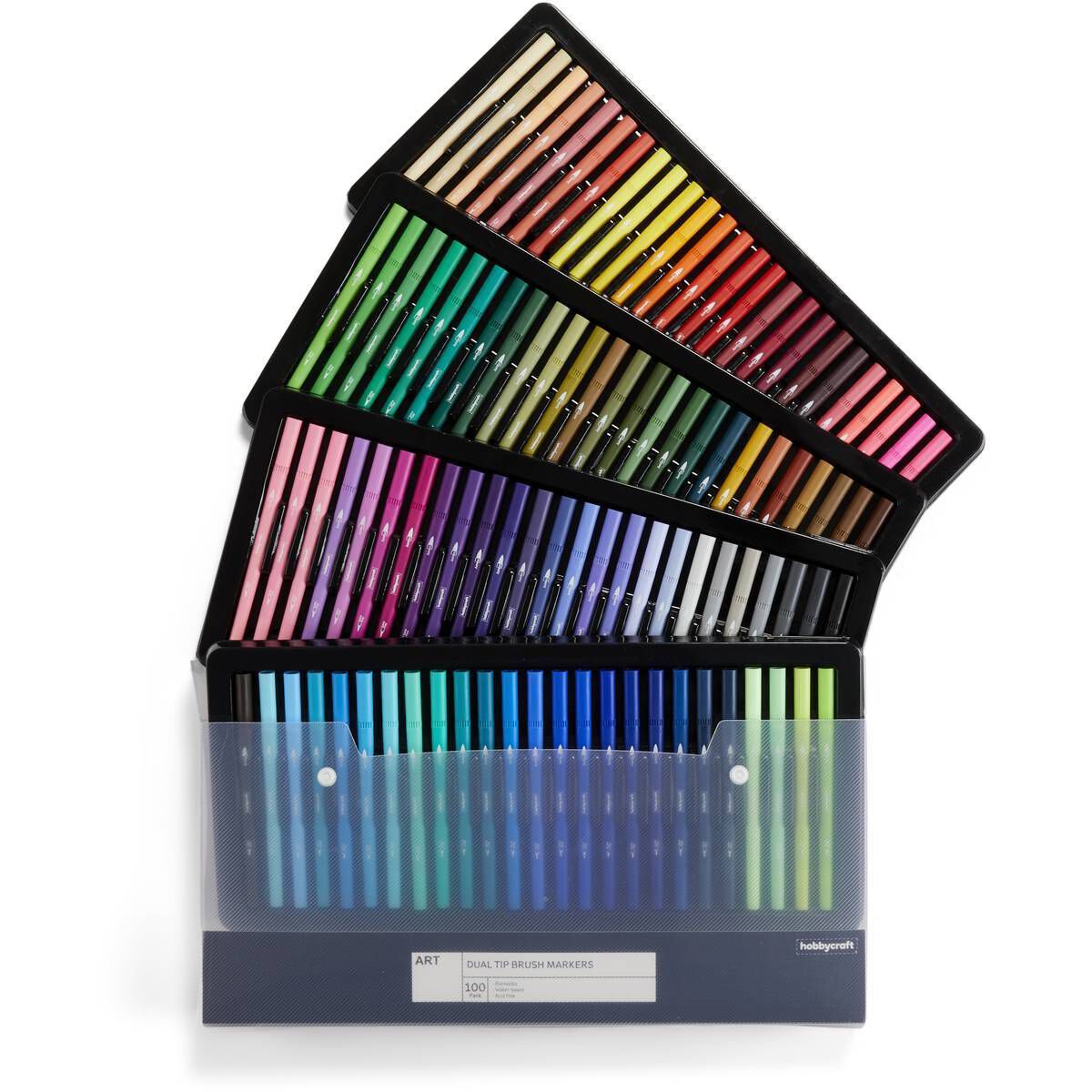 Dual Tip Brush Markers 100 Pack | Hobbycraft