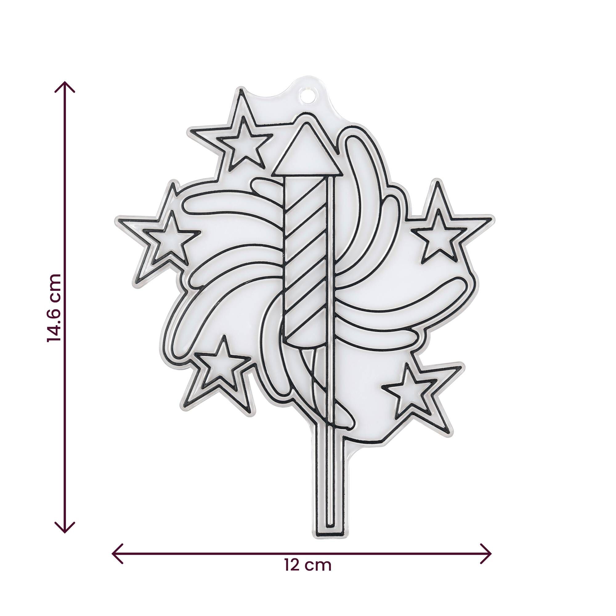 Firework Plastic Suncatcher | Hobbycraft