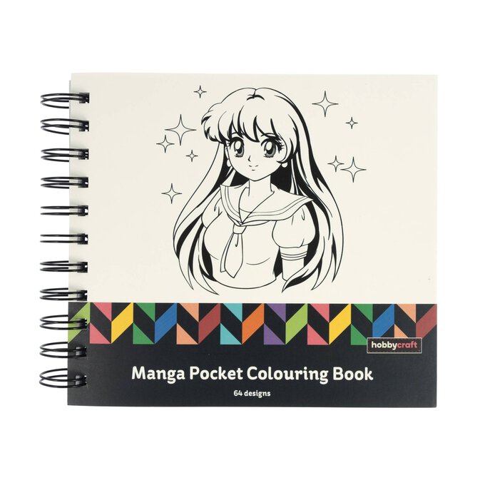 Manga Pocket Colouring Book | Hobbycraft