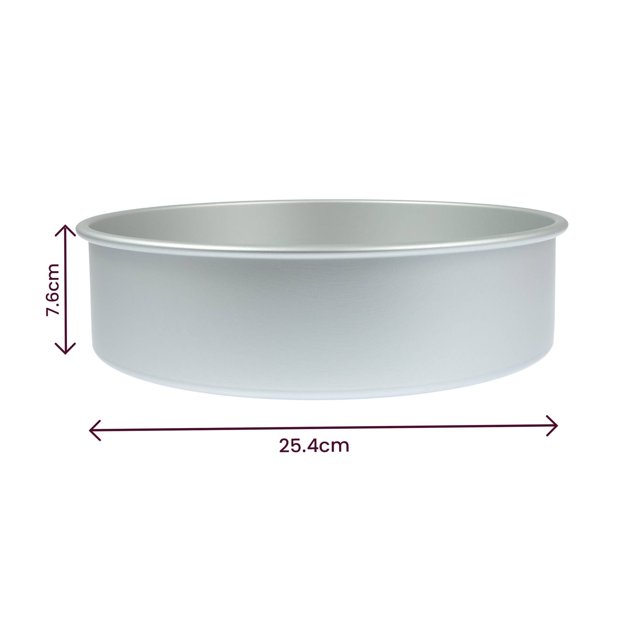 Whisk Round Aluminium Cake Tin 10 x 3 Inches | Hobbycraft
