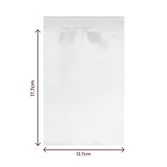 Anita’s Clear Plastic Card Bags 5 x 7 Inches 50 Pack | Hobbycraft