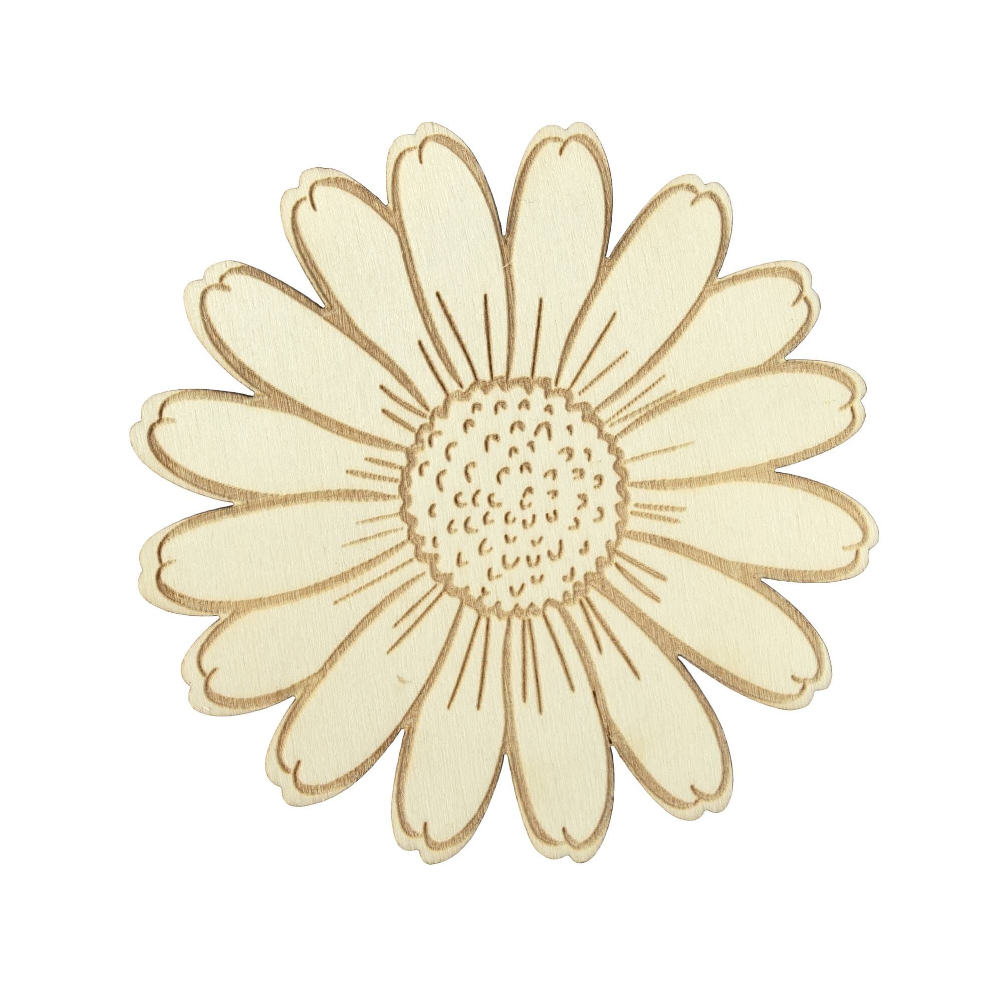 Decorate Your Own Flower and Tree Wooden Shapes 9 Pack | Hobbycraft