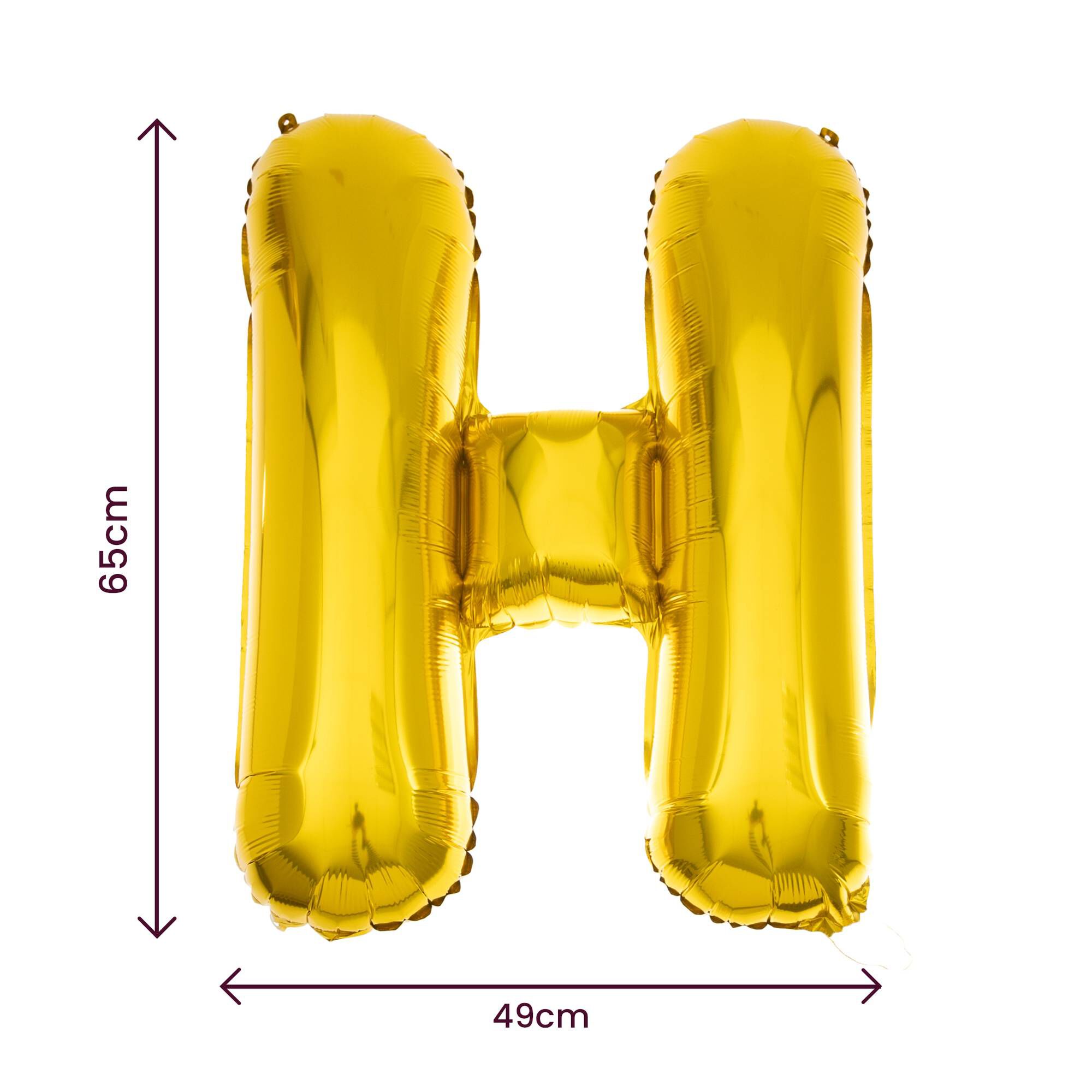 Extra Large Gold Foil Letter H Balloon | Hobbycraft