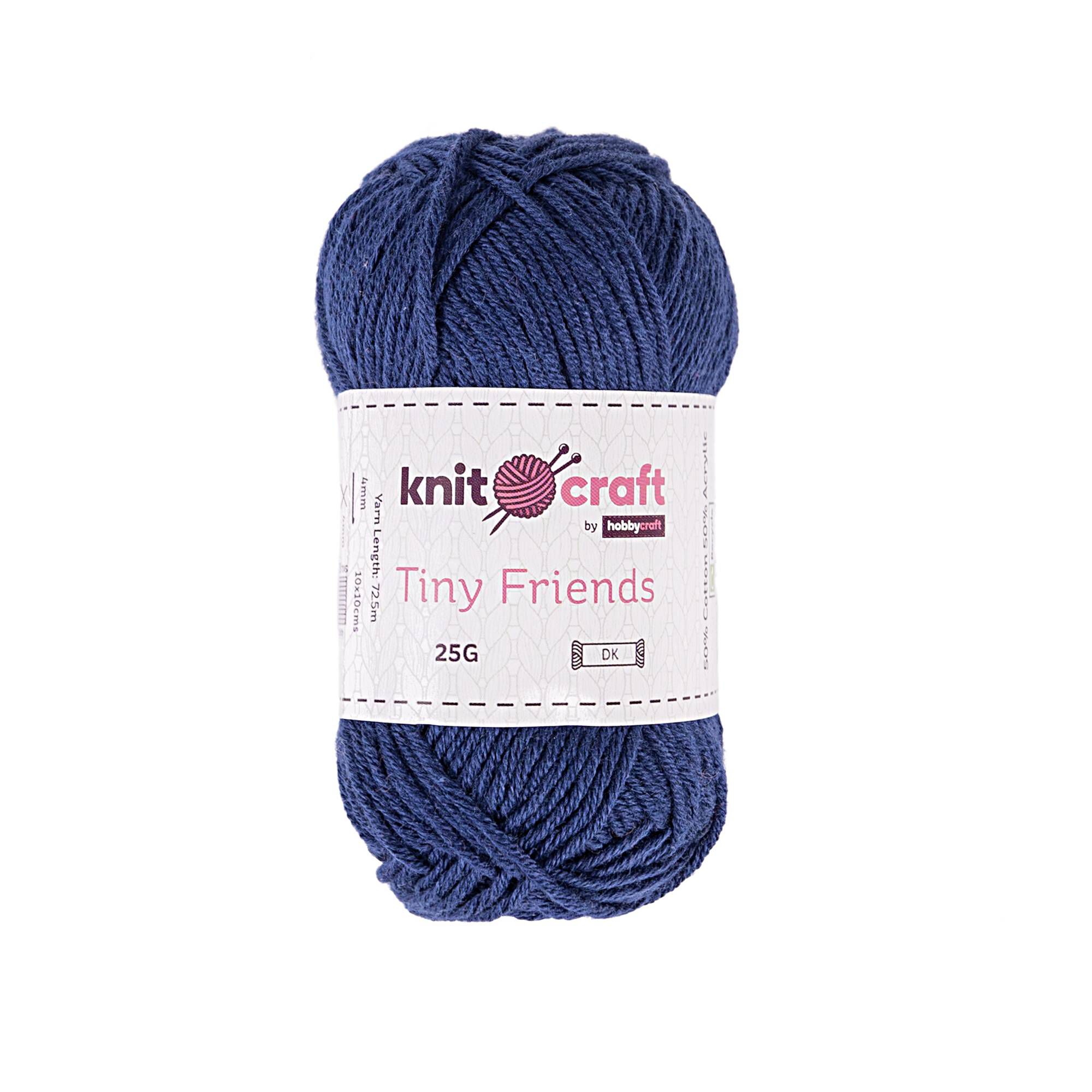 Knitcraft Dark Blue Tiny Friends Yarn 25g | Hobbycraft