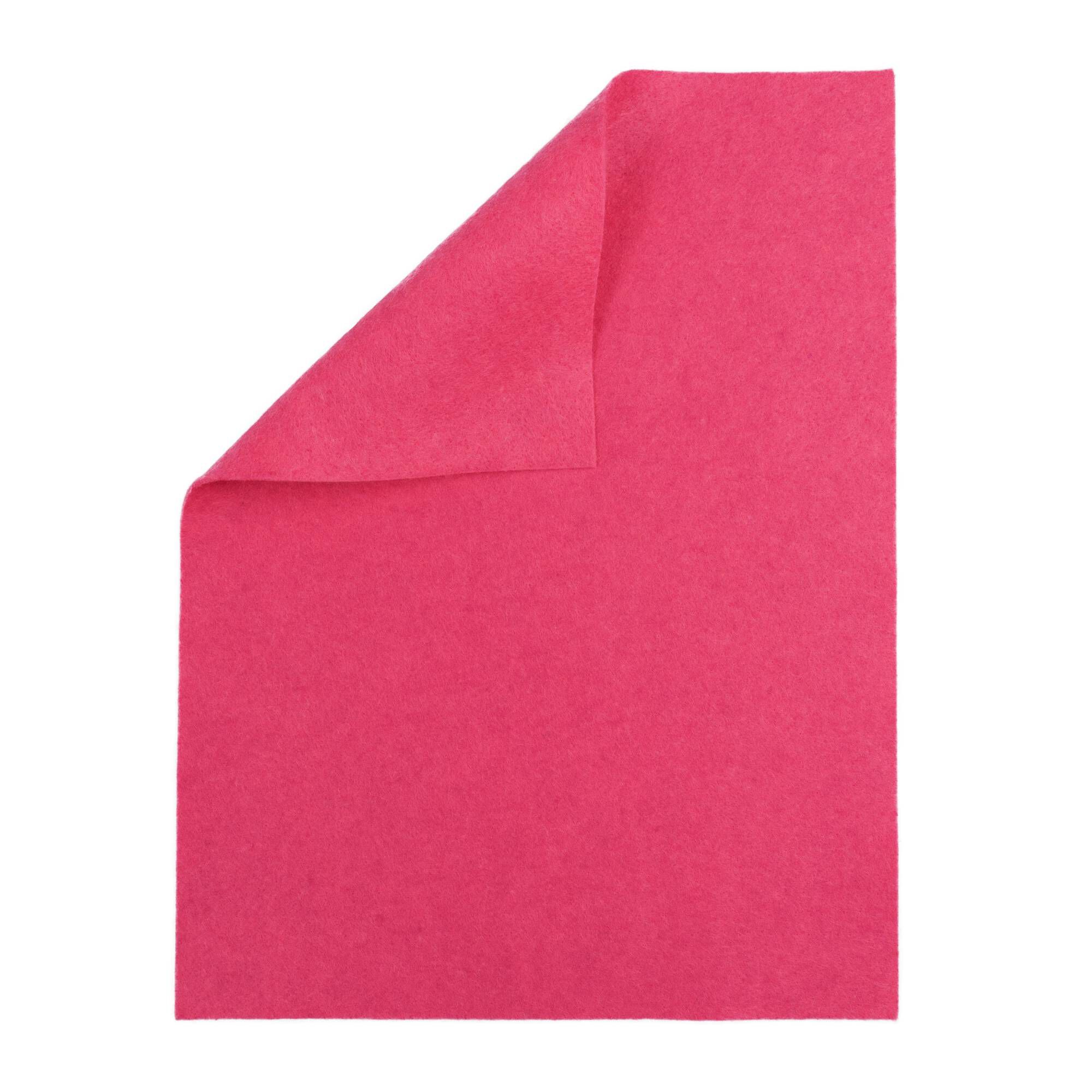 Bright Pink Polyester Felt Sheet A4 | Hobbycraft
