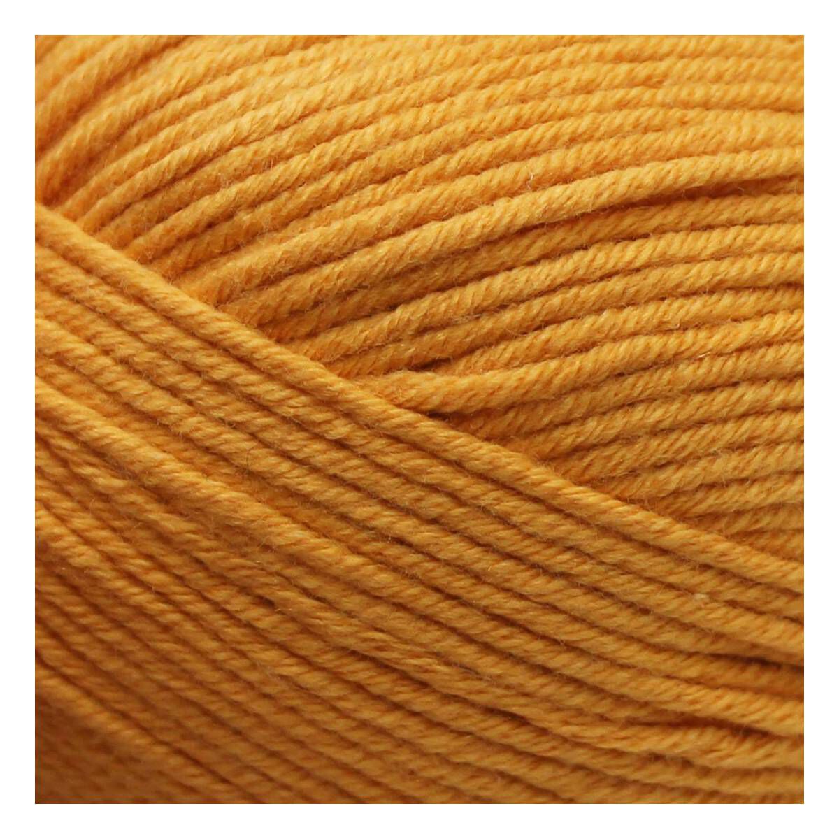 Knitcraft Mustard Cotton Blend Plain DK Yarn 100g | Hobbycraft