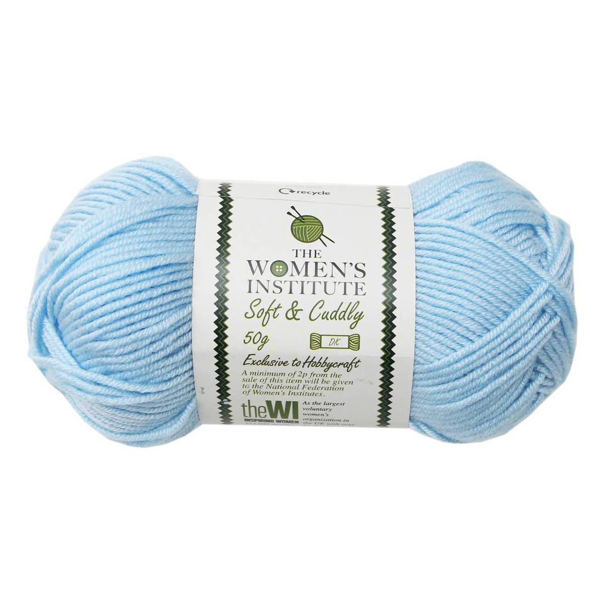 Women's Institute Light Blue Soft and Cuddly DK Yarn 50g | Hobbycraft