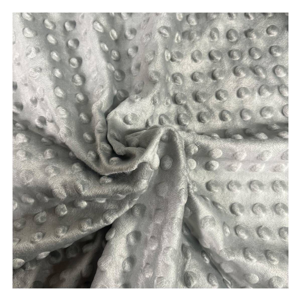 Grey Soft Dimple Fleece Fabric by the Metre | Hobbycraft
