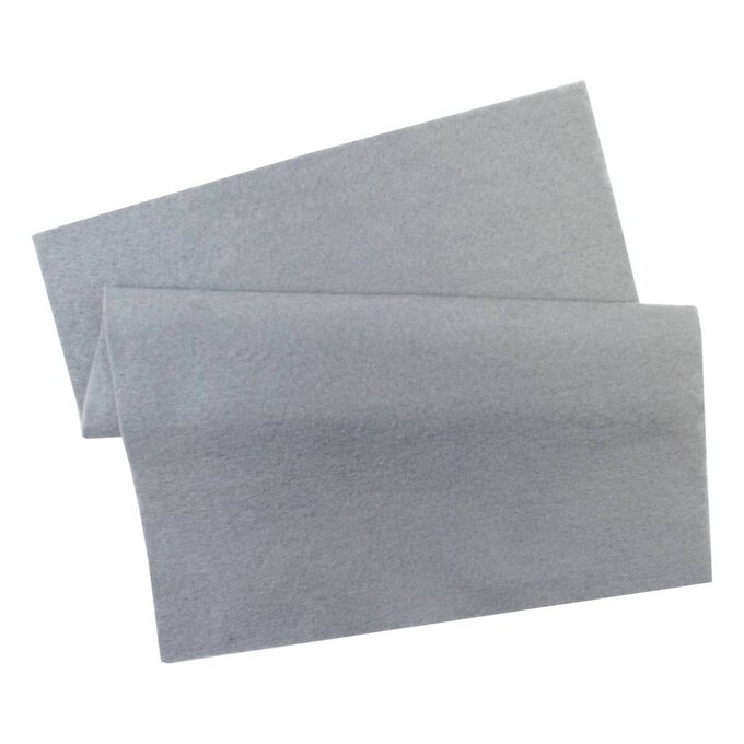 Light Grey Polyester Felt Sheet A4 | Hobbycraft