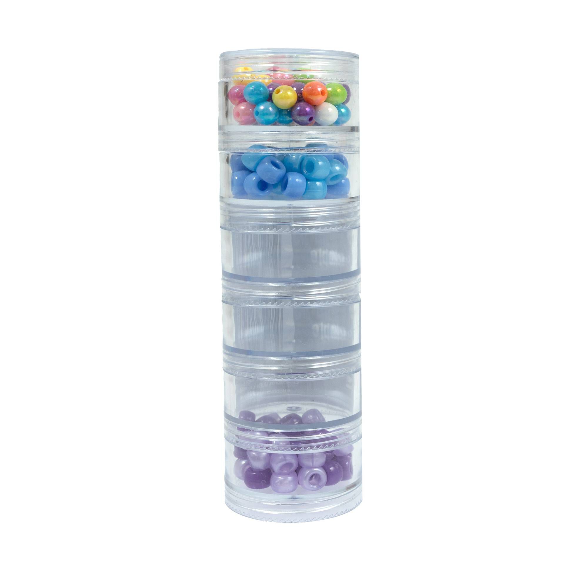 Clear Stackable Containers 40mm 6 Pack | Hobbycraft