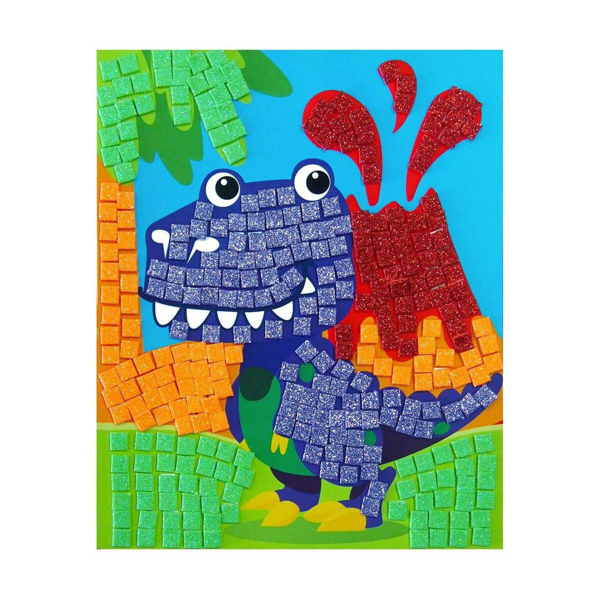 Dinosaur Foam Mosaic Art Kit | Hobbycraft