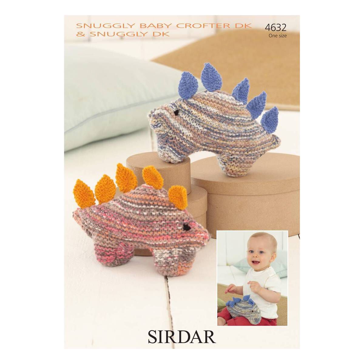Sirdar Snuggly Baby Crofter and Snuggly DK Dinosaurs Digital Pattern ...