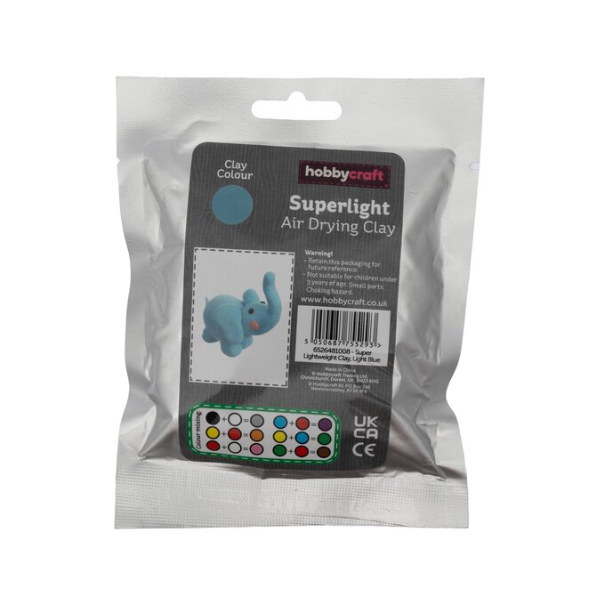 Light Blue Superlight Air Drying Clay 30g | Hobbycraft