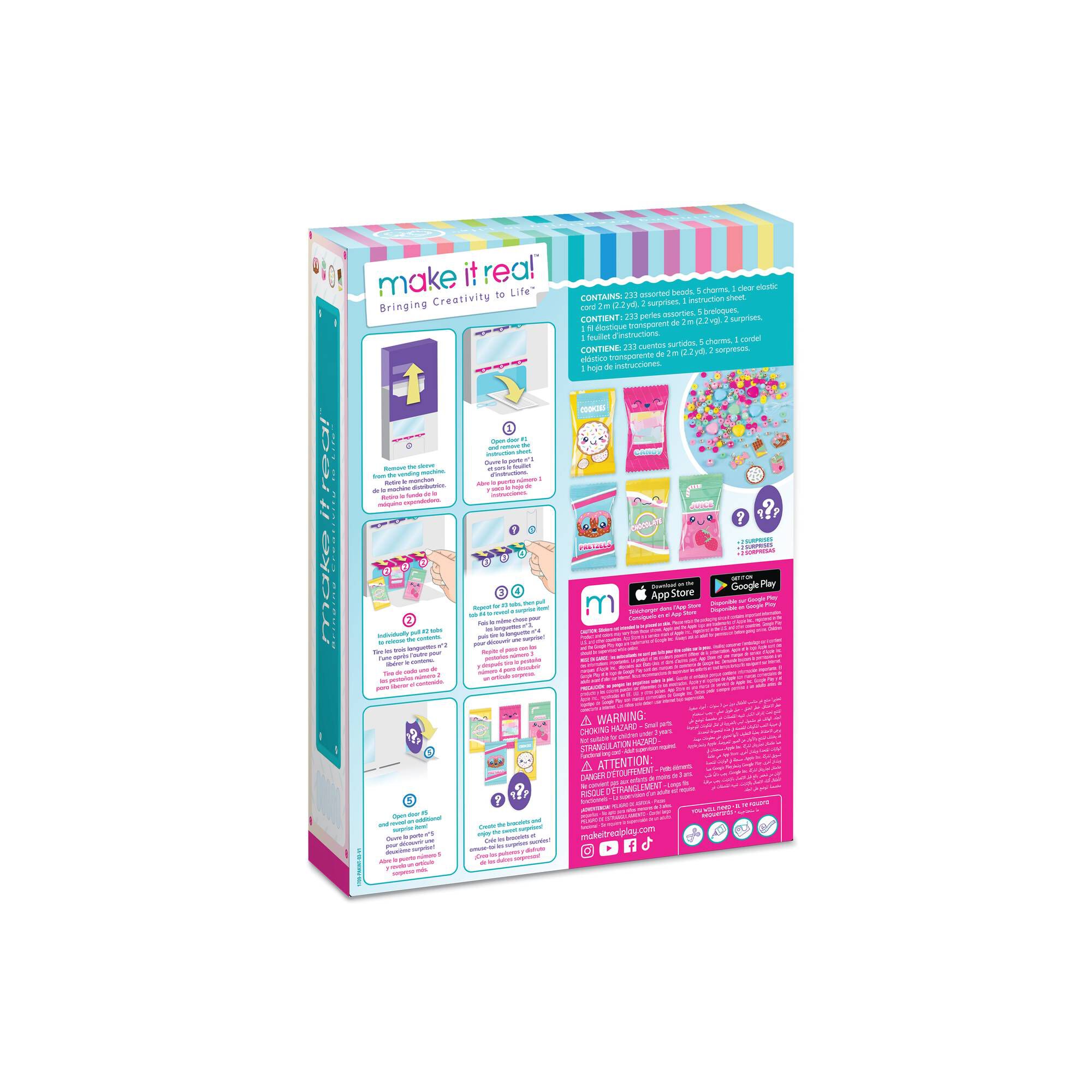 Make It Real Snackers Bracelet Kit Vending Machine | Hobbycraft