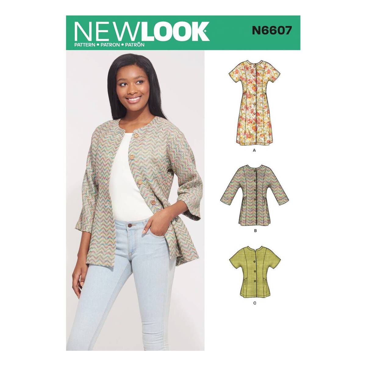 New Look Women's Top and Dress Sewing Pattern N6607 | Hobbycraft