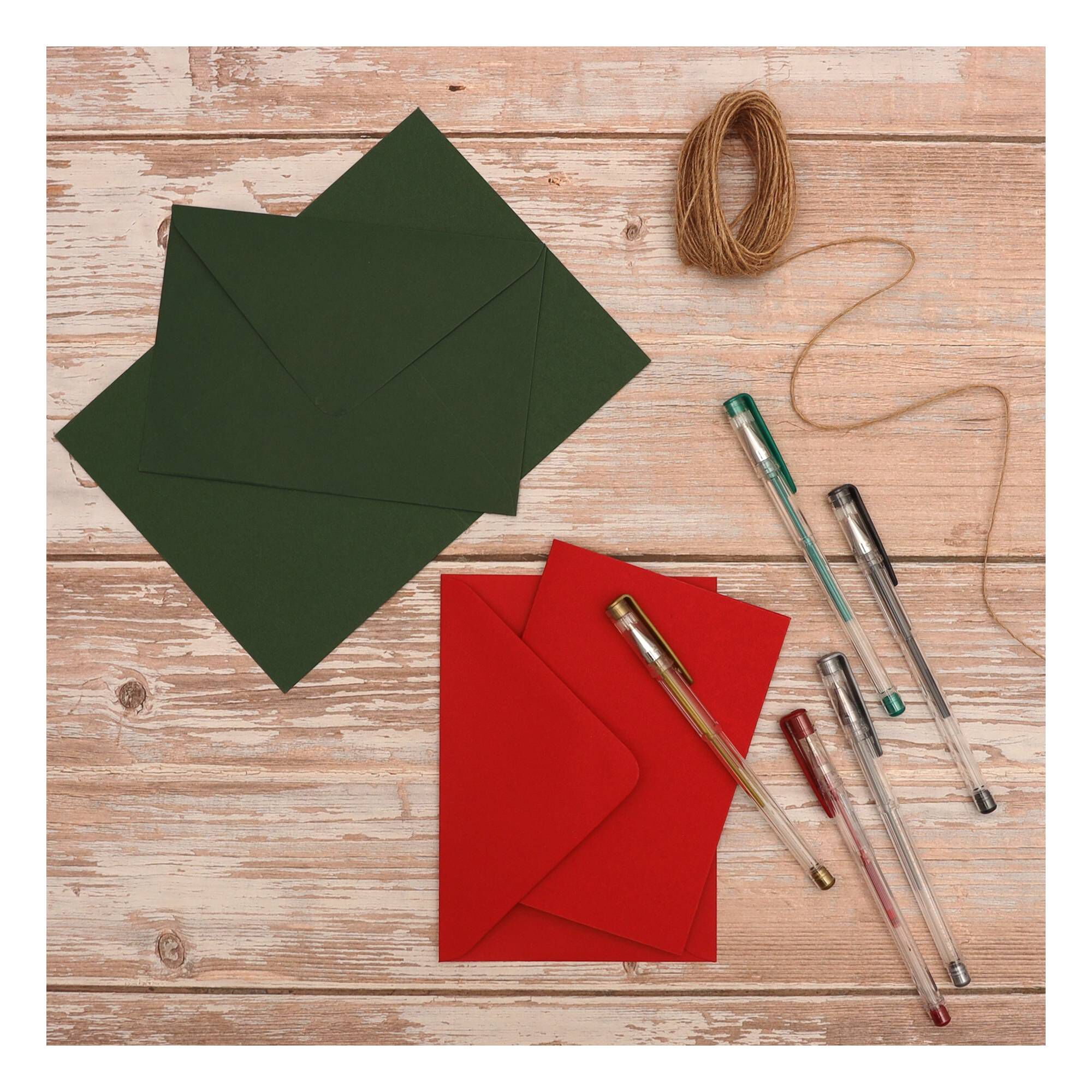 Red and Green Cards A6 50 Pack | Hobbycraft