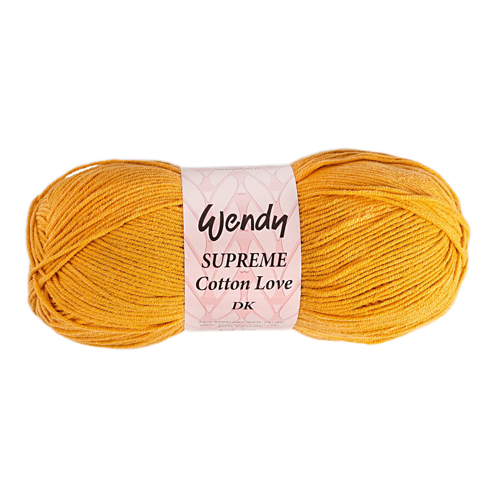 Wendy Antique Gold Supreme Cotton Love DK Yarn 100g | Hobbycraft