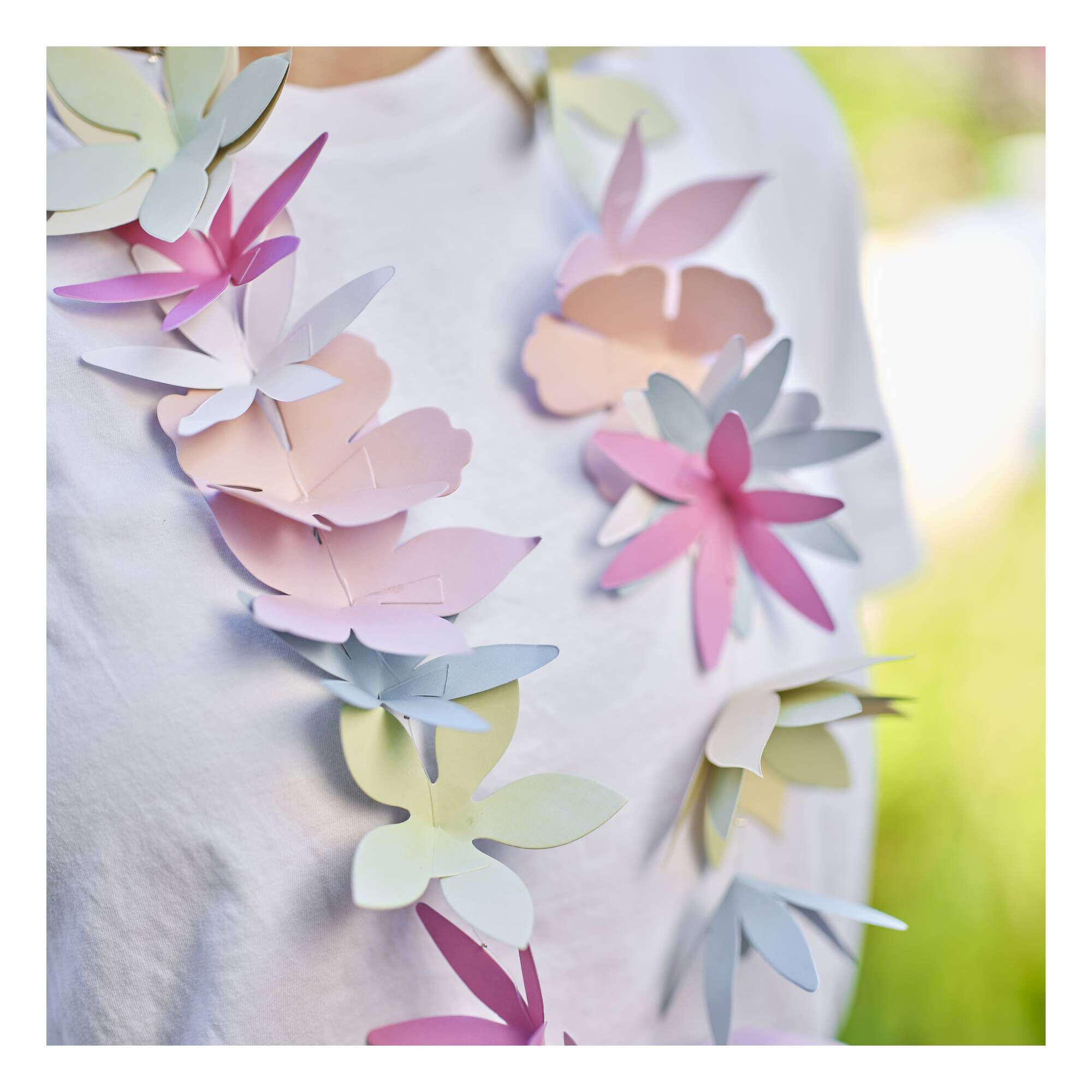 Ginger Ray Tropical Paper Flower Garland | Hobbycraft