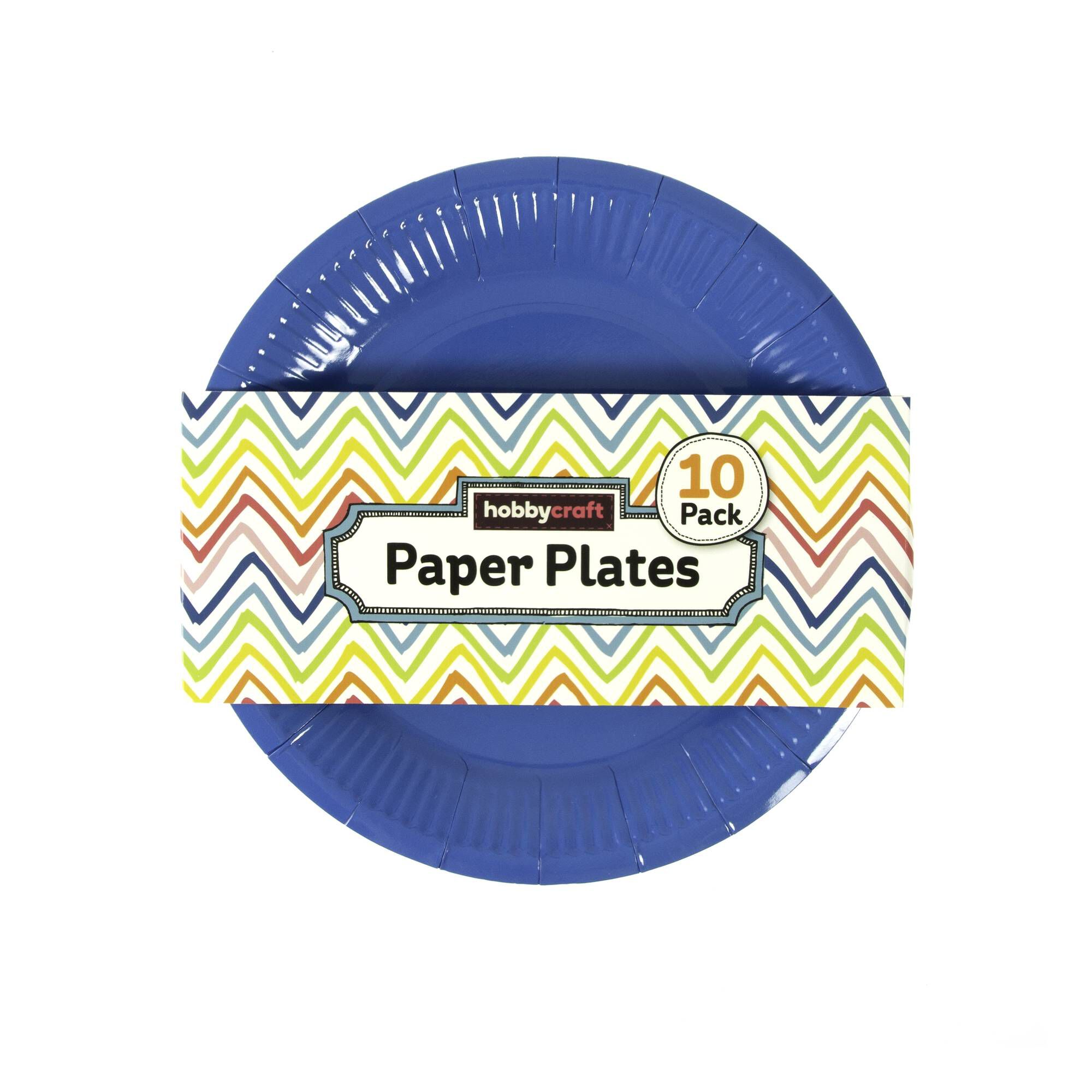 Assorted Craft Paper Plates 10 Pack | Hobbycraft