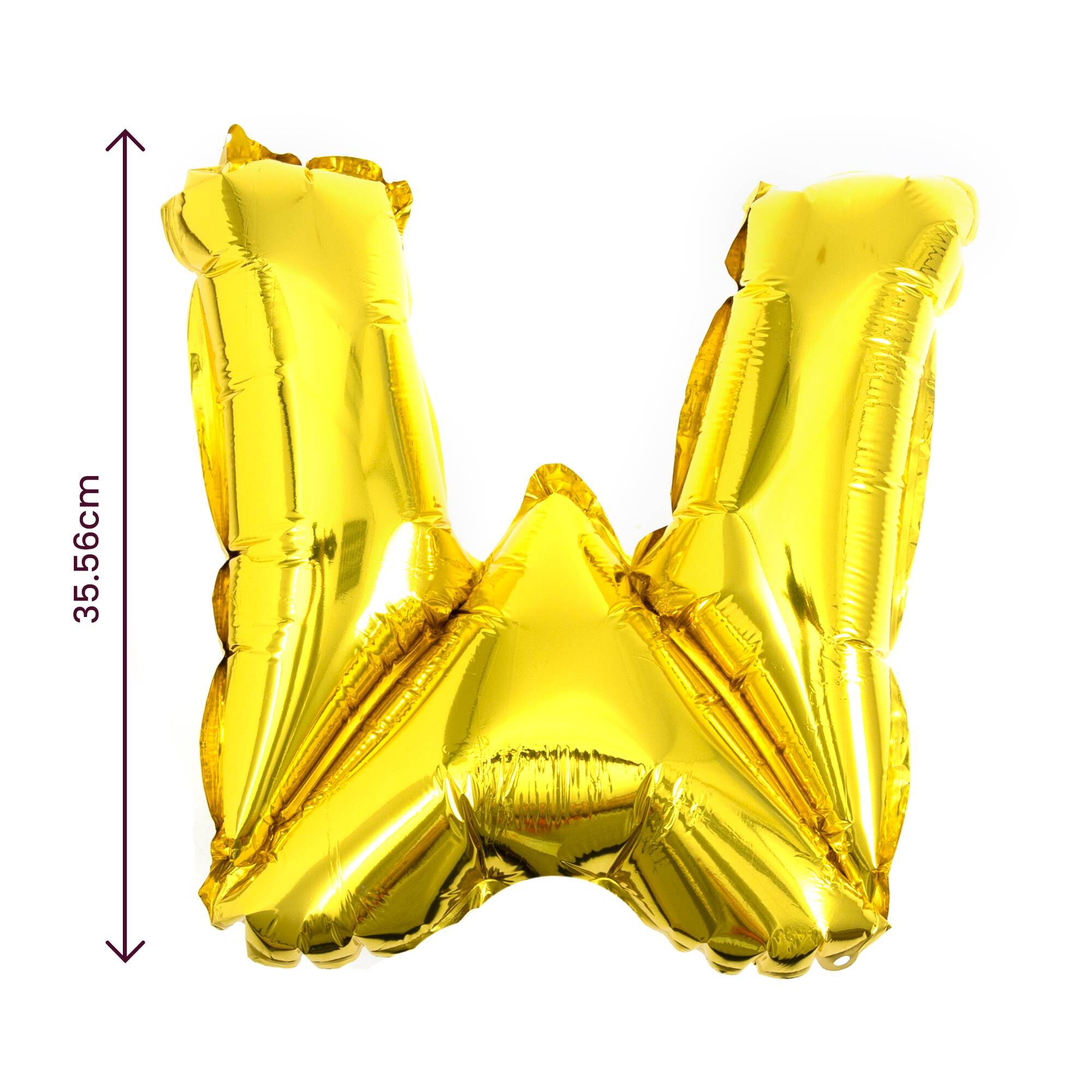 Gold Foil Letter W Balloon | Hobbycraft