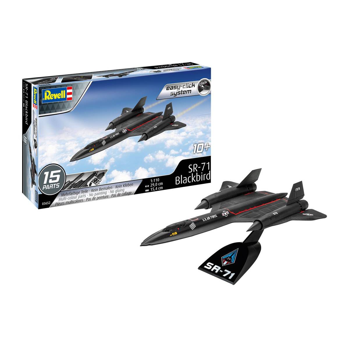 Revell Easy Click SR-71 Blackbird Model Kit 1:110 | Hobbycraft