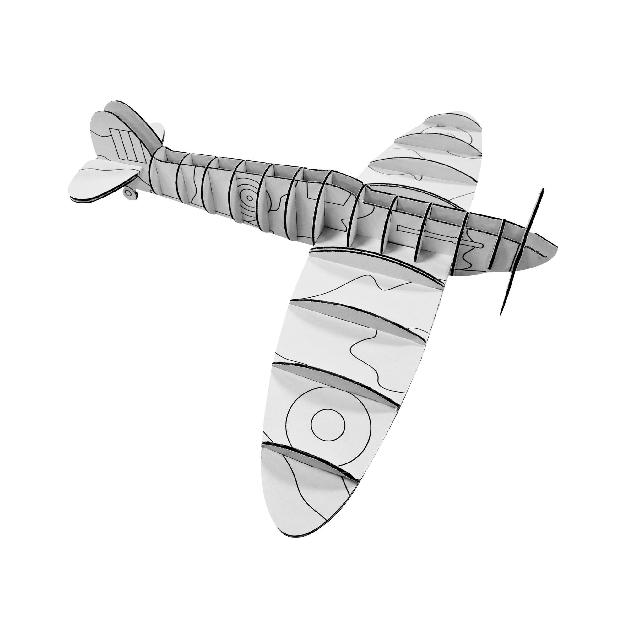 Colour-In Cardboard Spitfire 53cm | Hobbycraft
