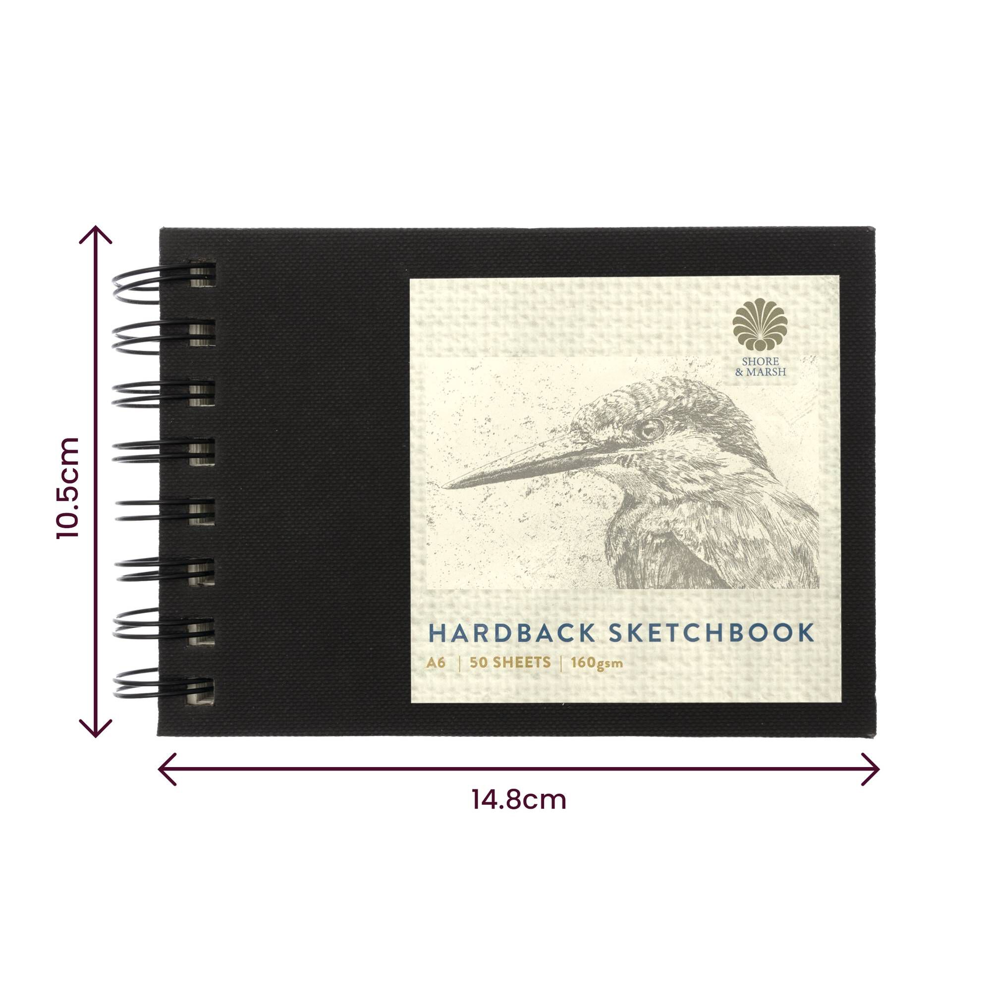 Shore & Marsh Landscape Hardback Sketchbook A6 50 Sheets | Hobbycraft