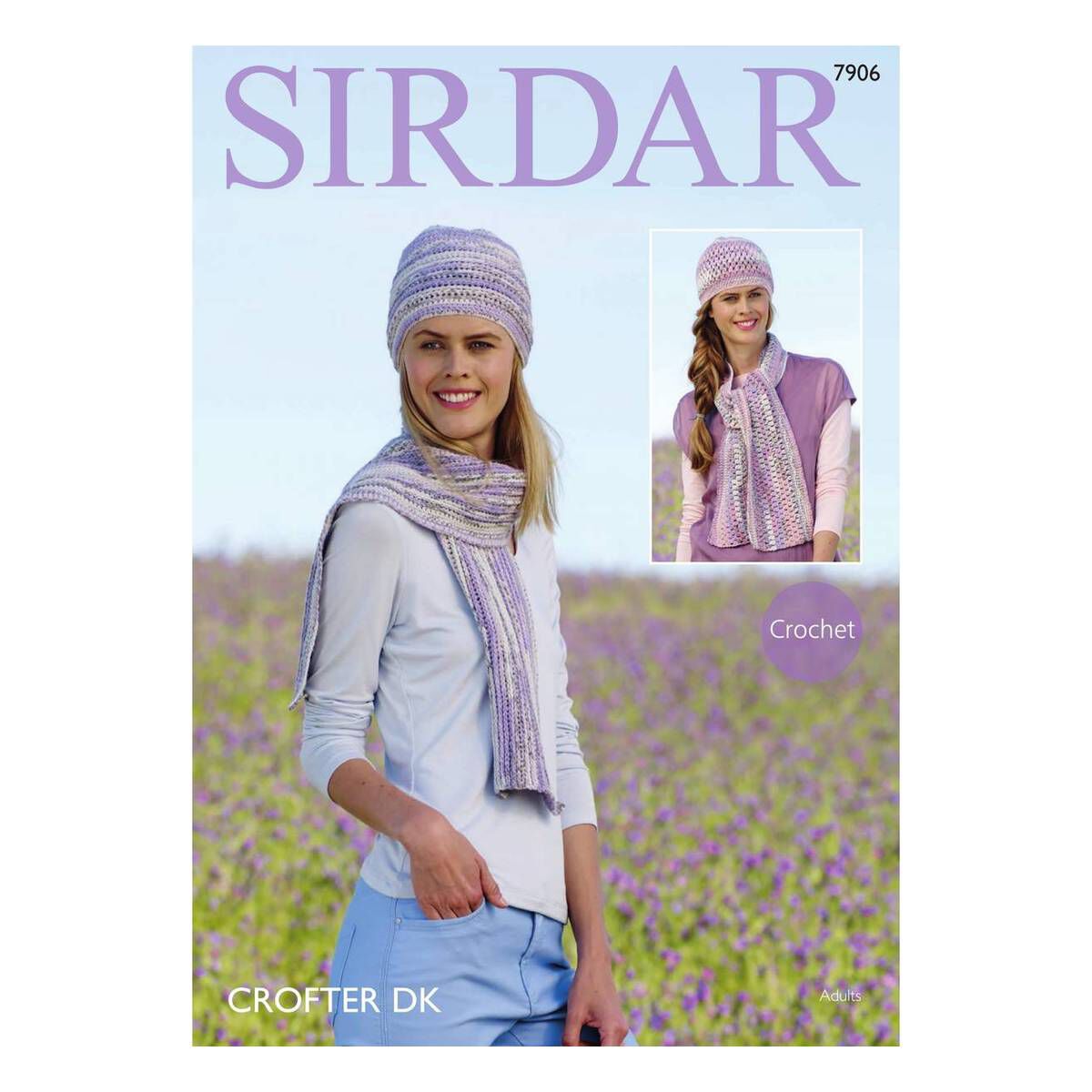 Sirdar Crofter DK Hats and Scarves Digital Pattern 7906 | Hobbycraft