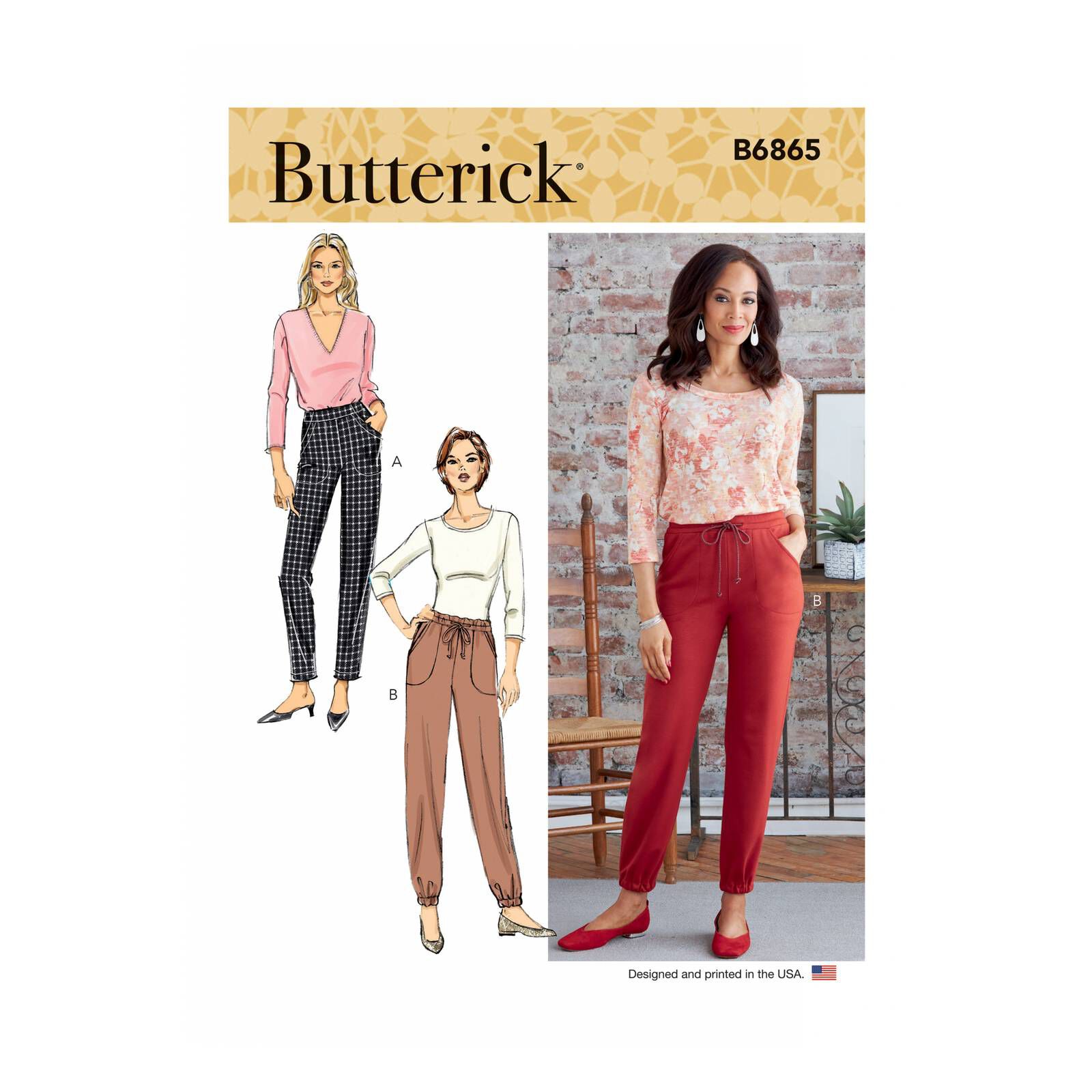 Butterick Women’s Trousers Sewing Pattern B6865 (XS-XXL) | Hobbycraft