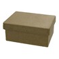 Mini Mache Rectangular Shaped Box 8cm | Hobbycraft