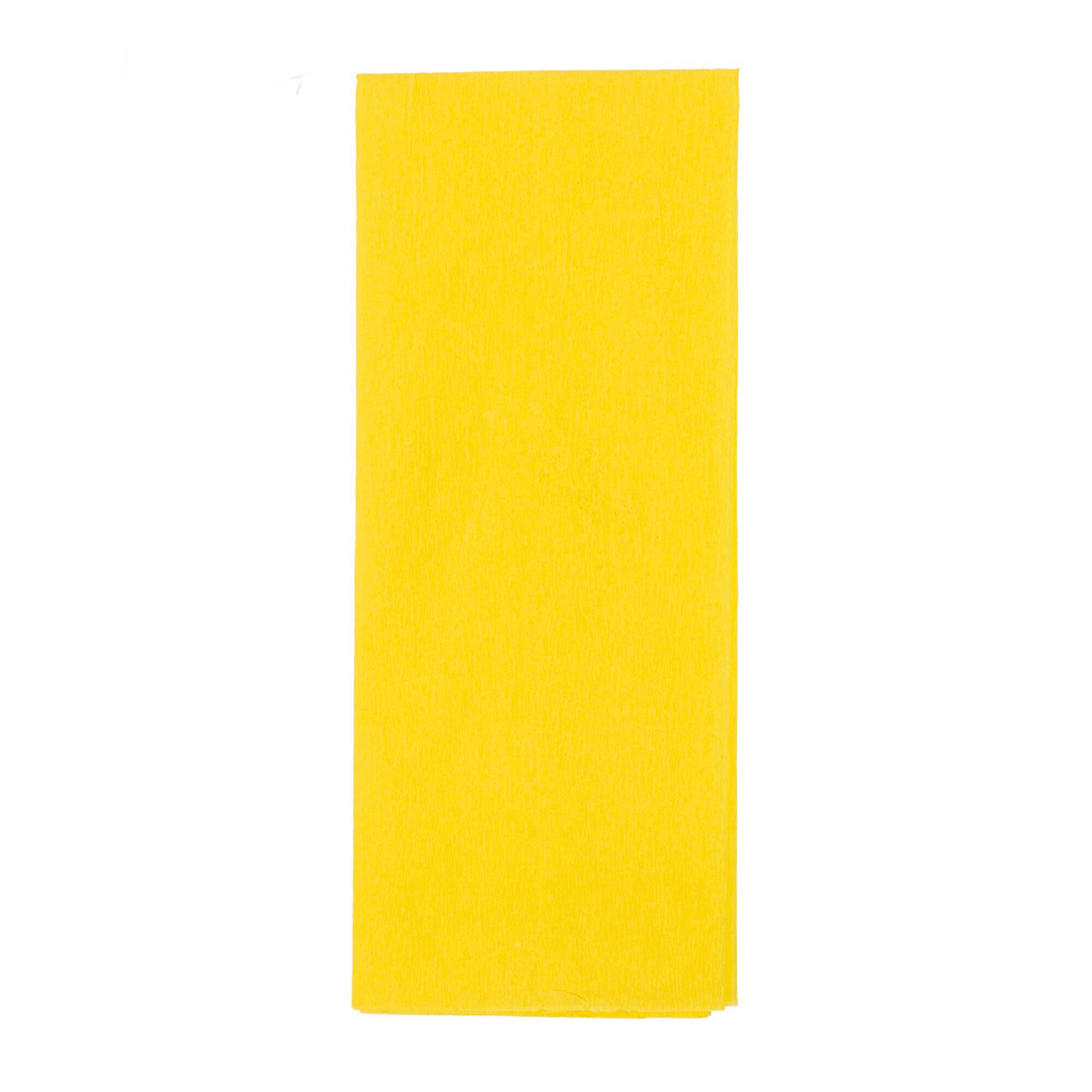 Yellow Crepe Paper 100cm x 50cm | Hobbycraft