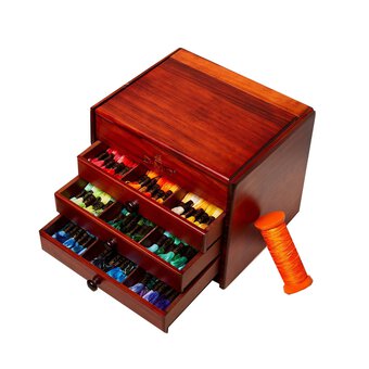DMC Vintage Wooden Chest with 120 Skeins | Hobbycraft