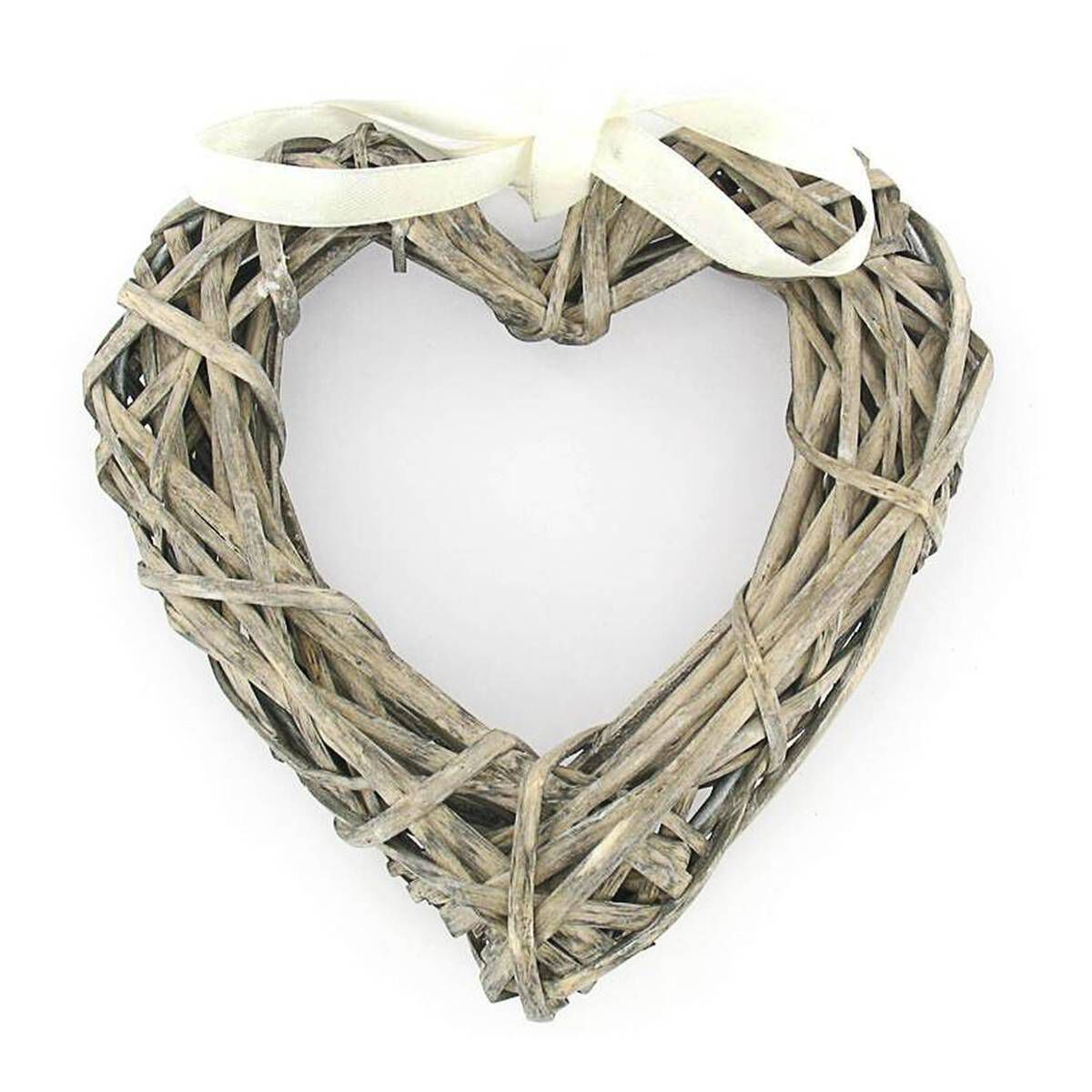 Wicker Heart Wreath 15cm x 15cm | Hobbycraft