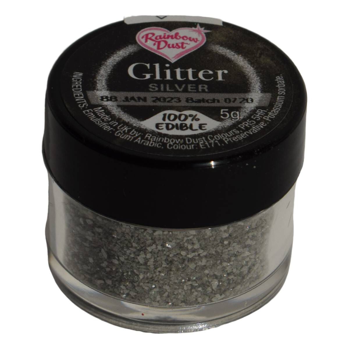 Rainbow Dust Silver Edible Glitter 5g | Hobbycraft